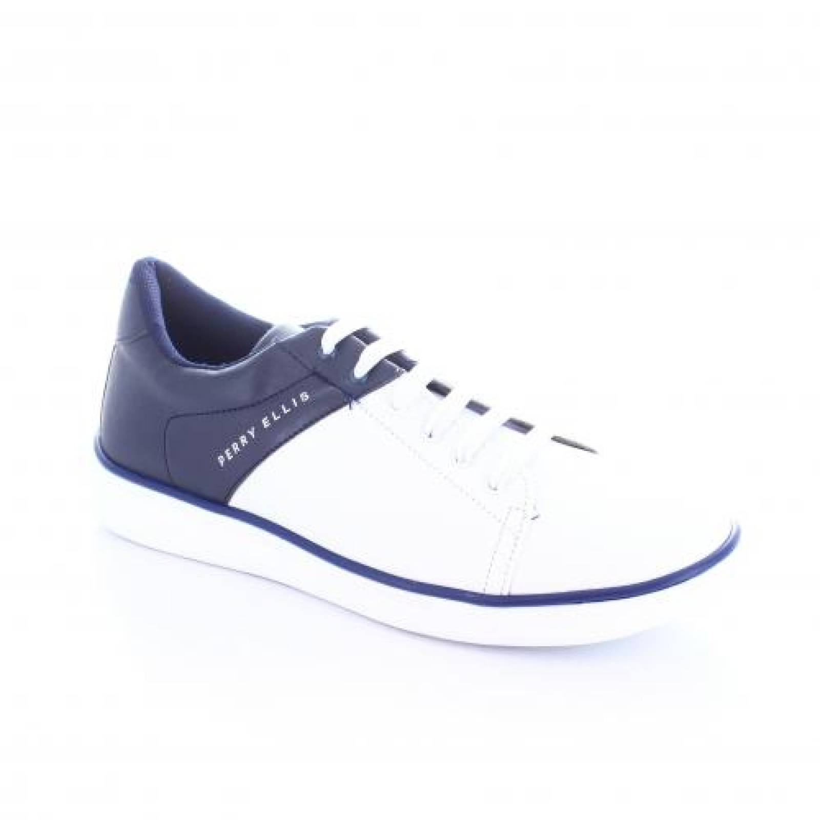 Tenis para Hombre Perry Ellis PE 6124 050822 Color Blanco marino