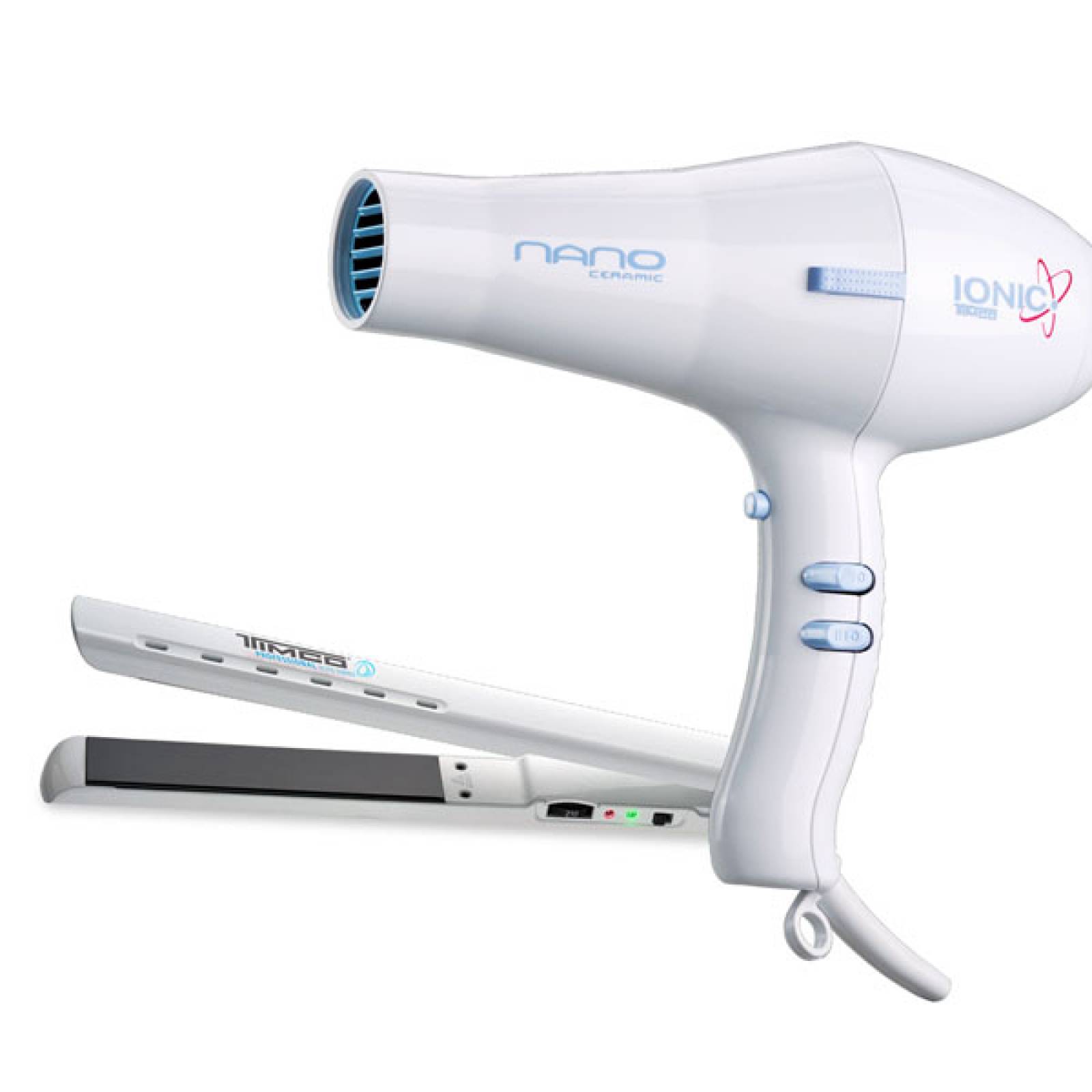 Kit de Secadora Profesional con Iones y Plancha Alaciadora Wet&Dry (H