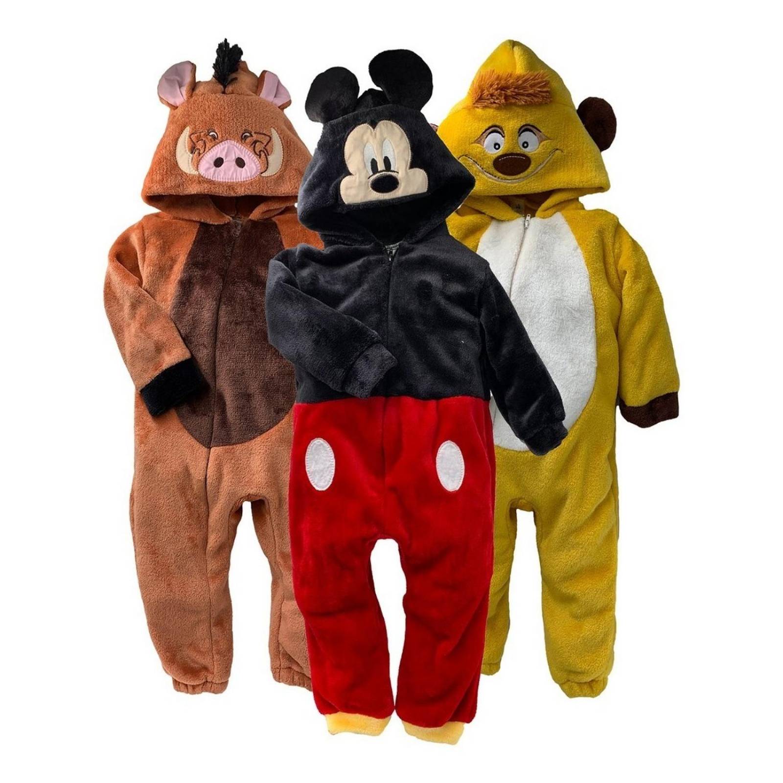 Kit 3 Mamelucos Disney Pumba, Mickey, Timon A Precio