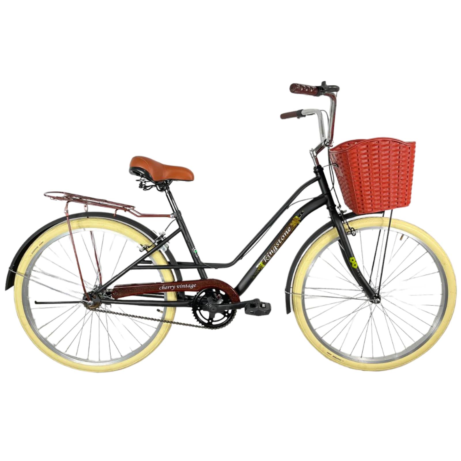 Bicicleta Rodada 26 Kingstone Vintage Para Dama 2021 Negro