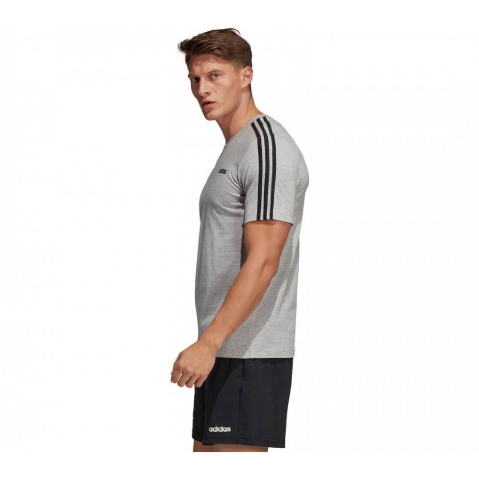 PLAYERA E 3S TEE CABALLERO ADIDAS DU0442 GRIS