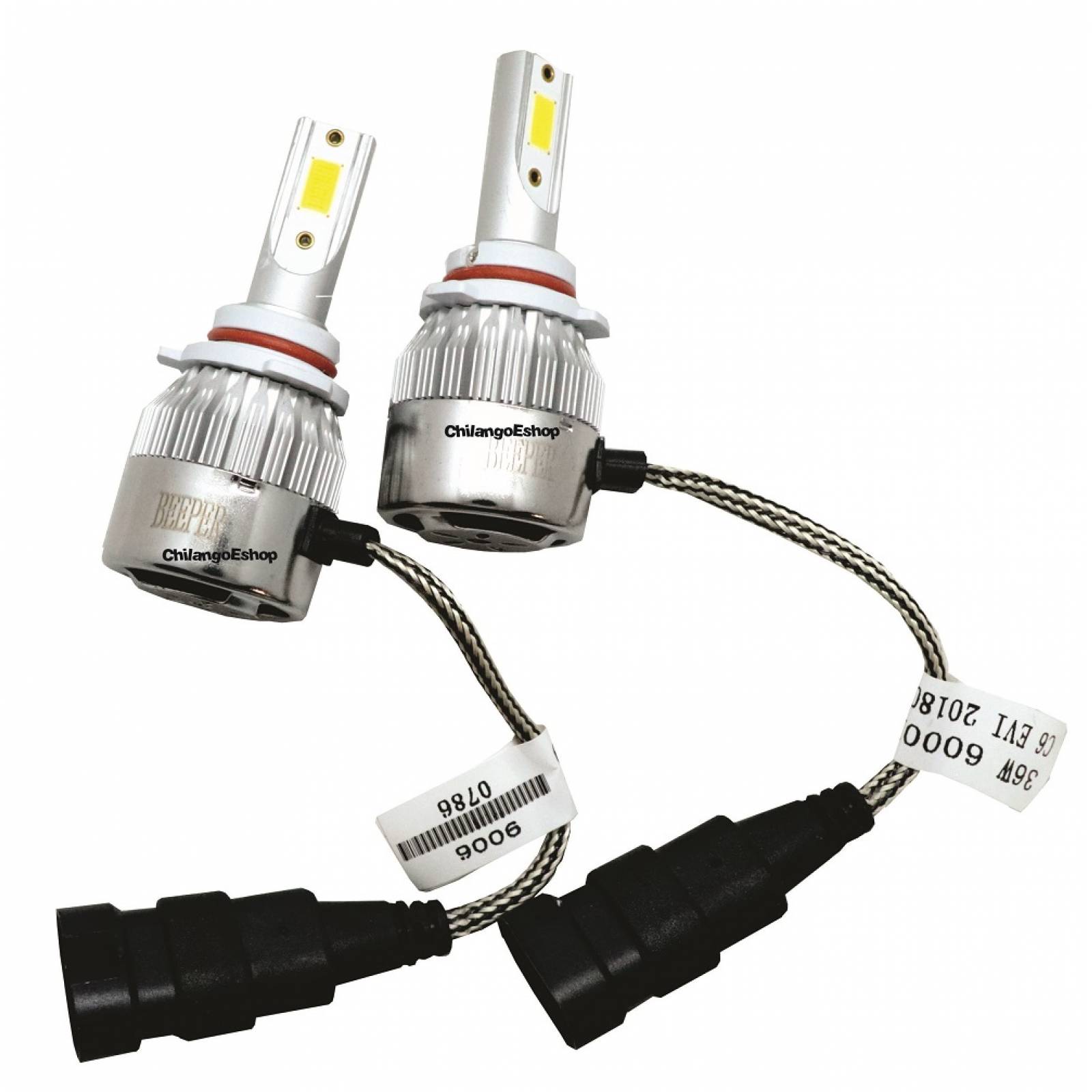 KIT 2 FOCOS LED PARA AUTOMOVIL BEEPER 6000K 9006