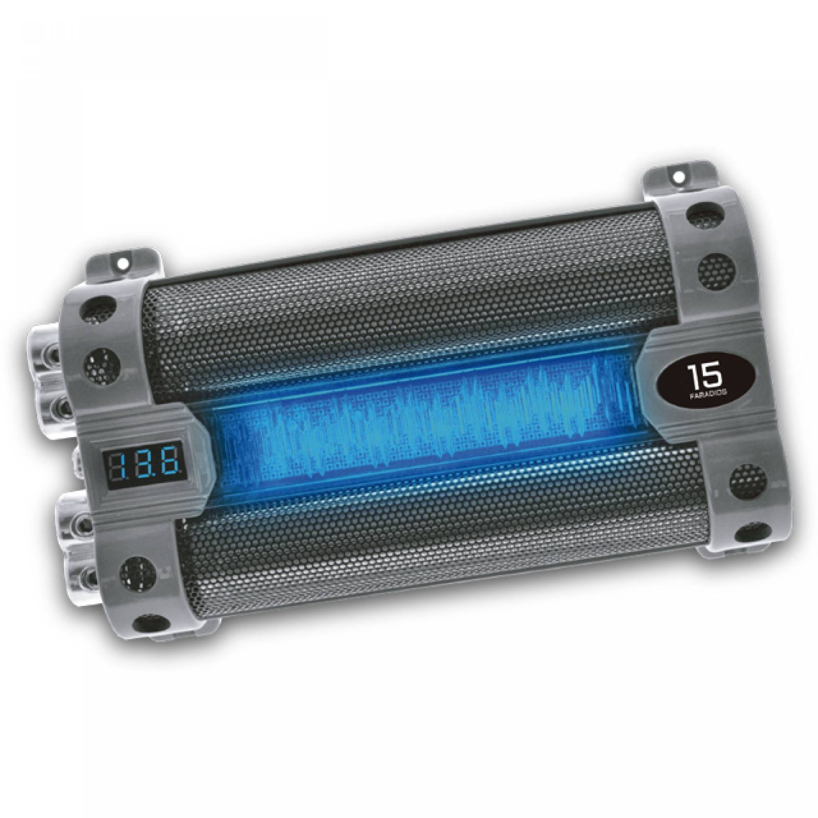 CAPACITOR HIBRIDO DIGITAL 15 FARADIOS Y VOLTIMETRO TREO