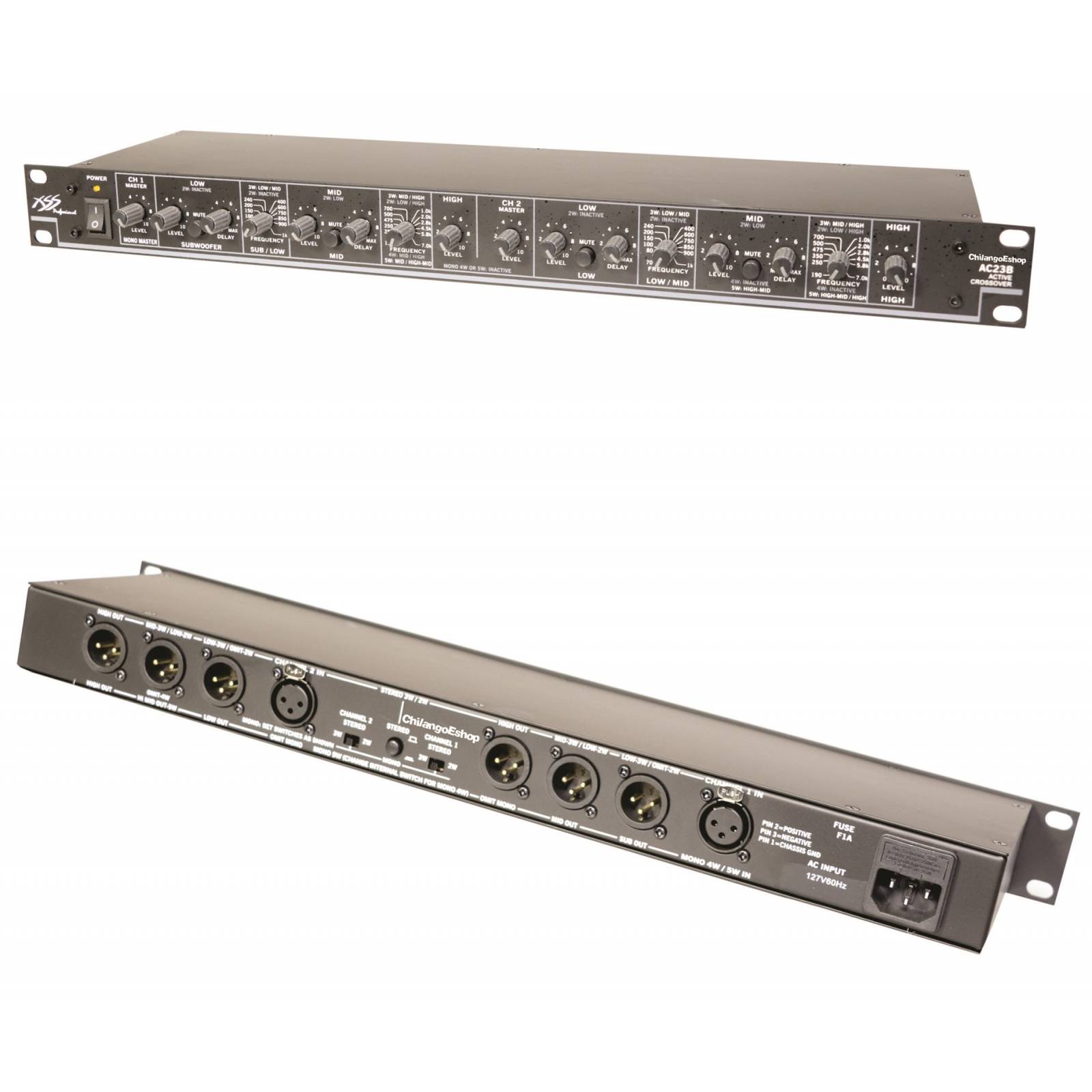 CROSSOVER ELECTRONICO PROFESSIONAL 2 3 4 5 VIAS