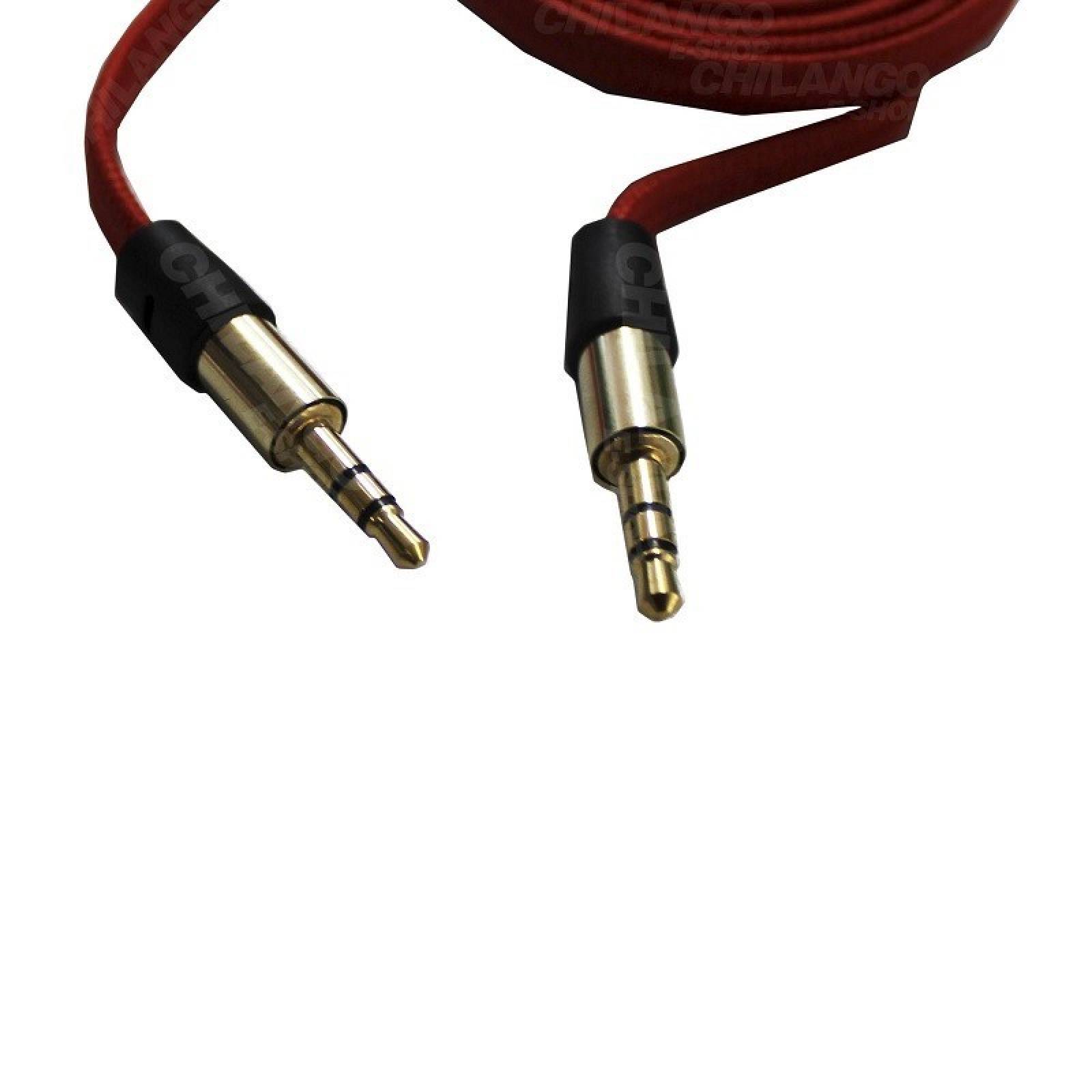 CABLE PLUG 3.5 A PLUG 3.5 ST TIPO AGUJETA ROJO
