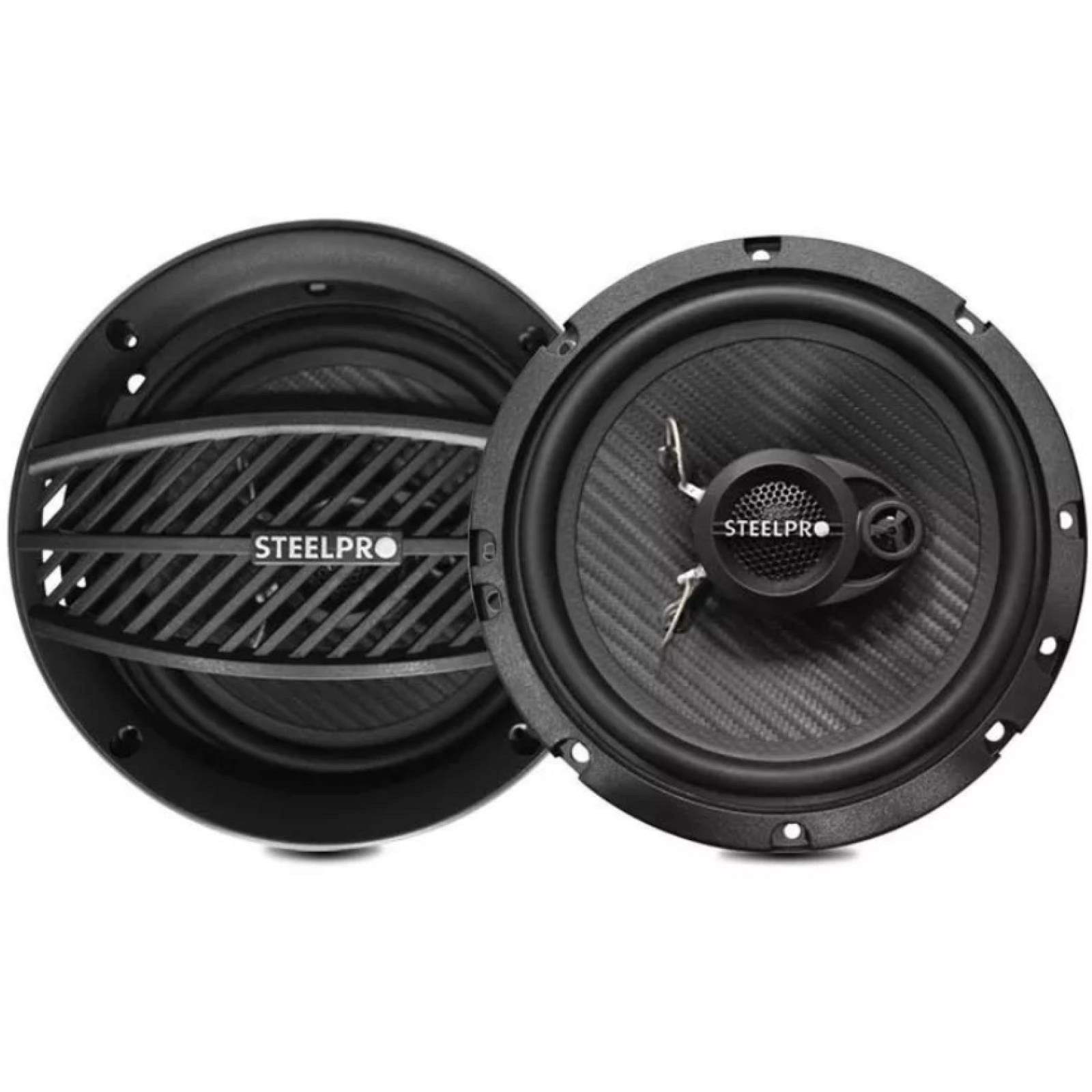 PAQUETE ESTEREO STEELPRO CARBON 9300B 2 BOCINAS 65