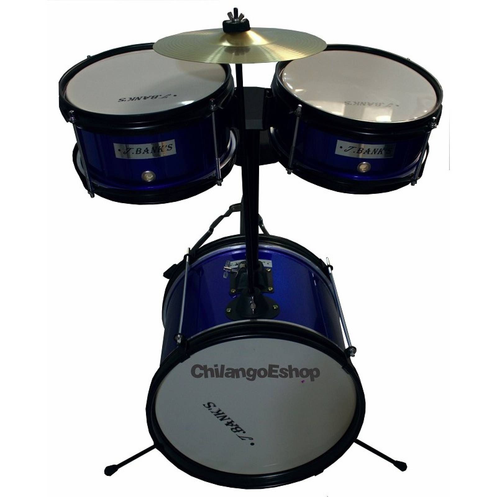 Bateria Musical Profesional Infantil BANKS AZUL