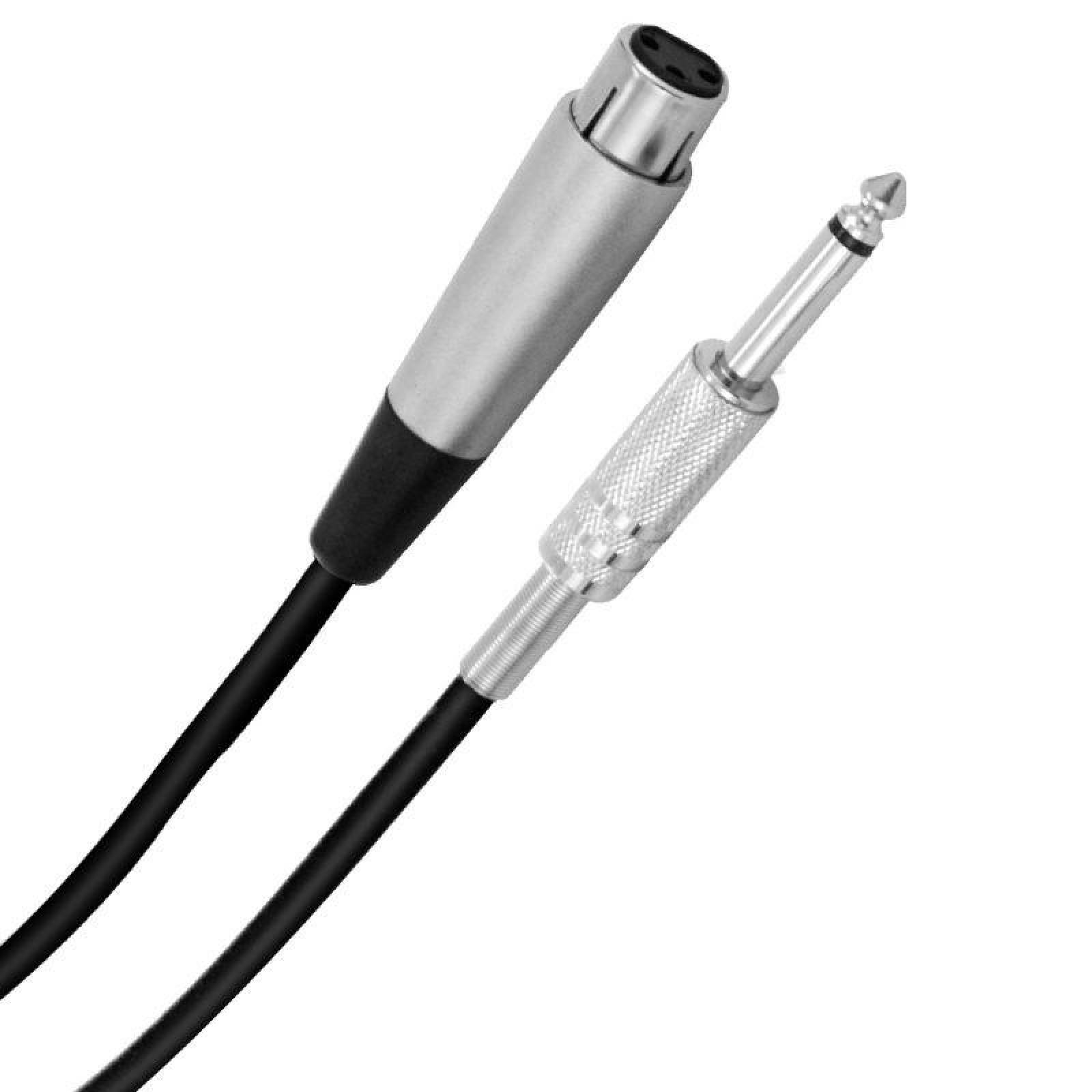 EXTENSION MICROFONO PLUG 6,3MM A JACK CANNON 7.5M