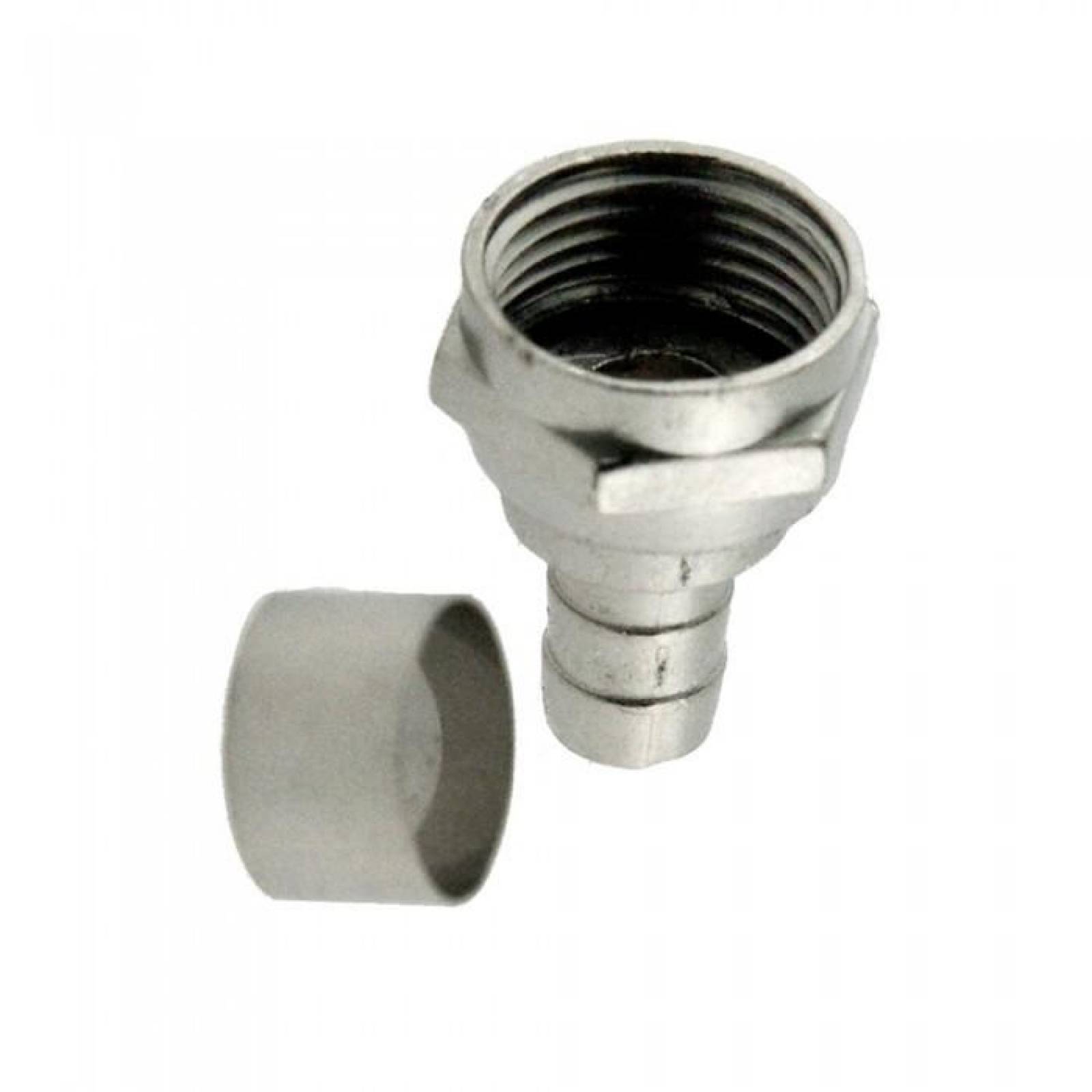 CONECTOR CAMPANA DE ROSCA PARA CABLE COAXIAL RG6