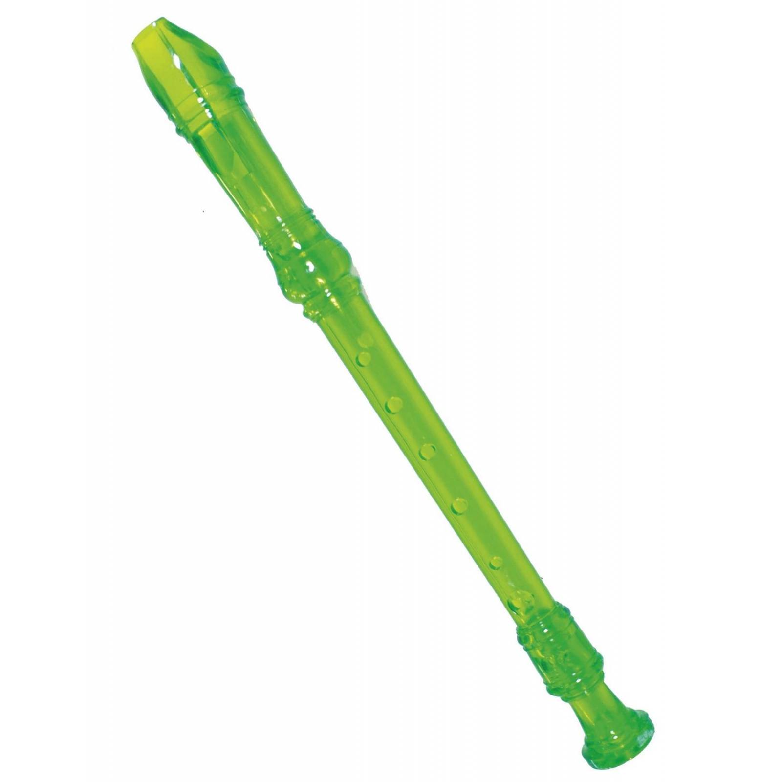 Flauta Verde Escolar Con Su Estuche Y Accesorios