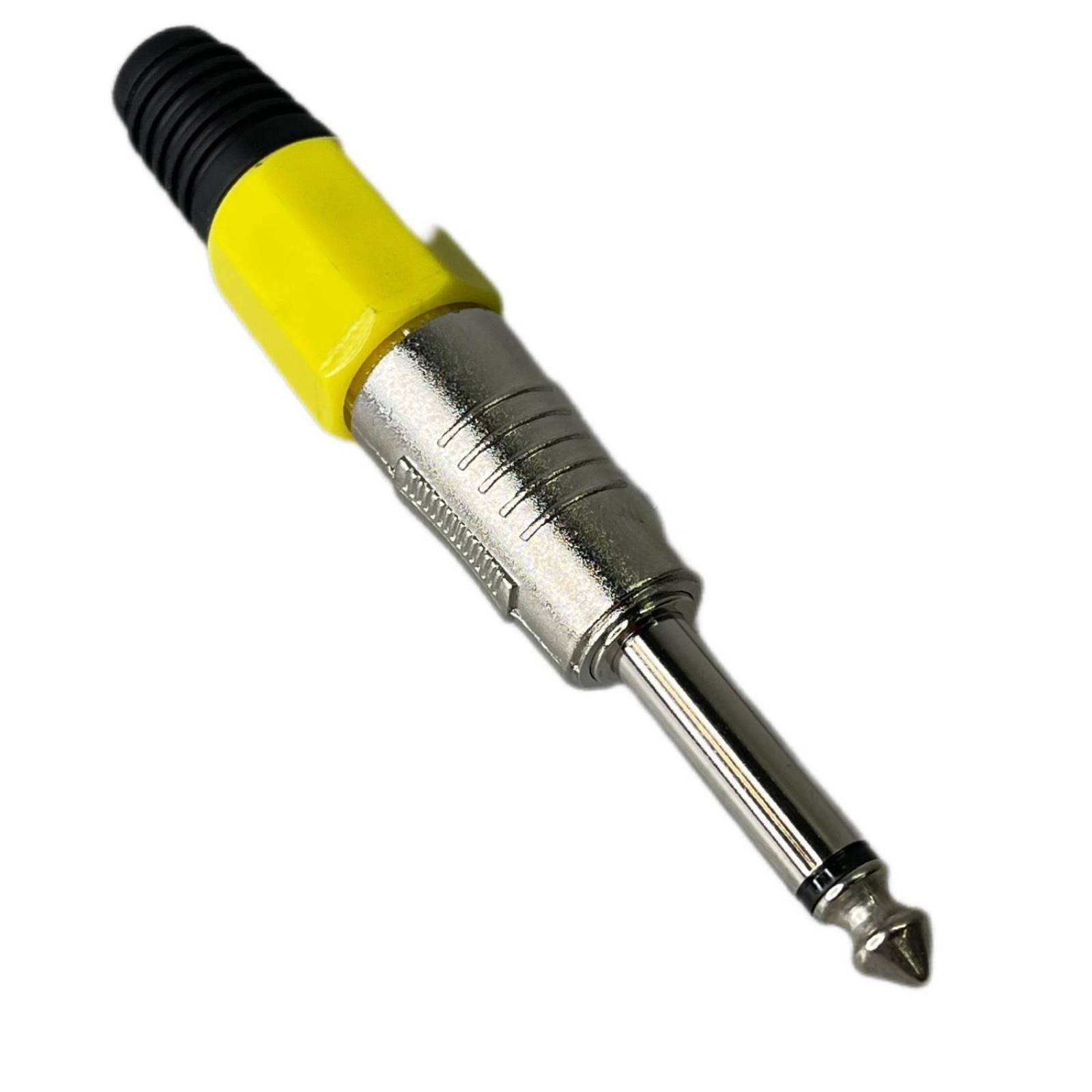 Conector Plug 6,3Mm Mono Tipo Jumbo amarillo