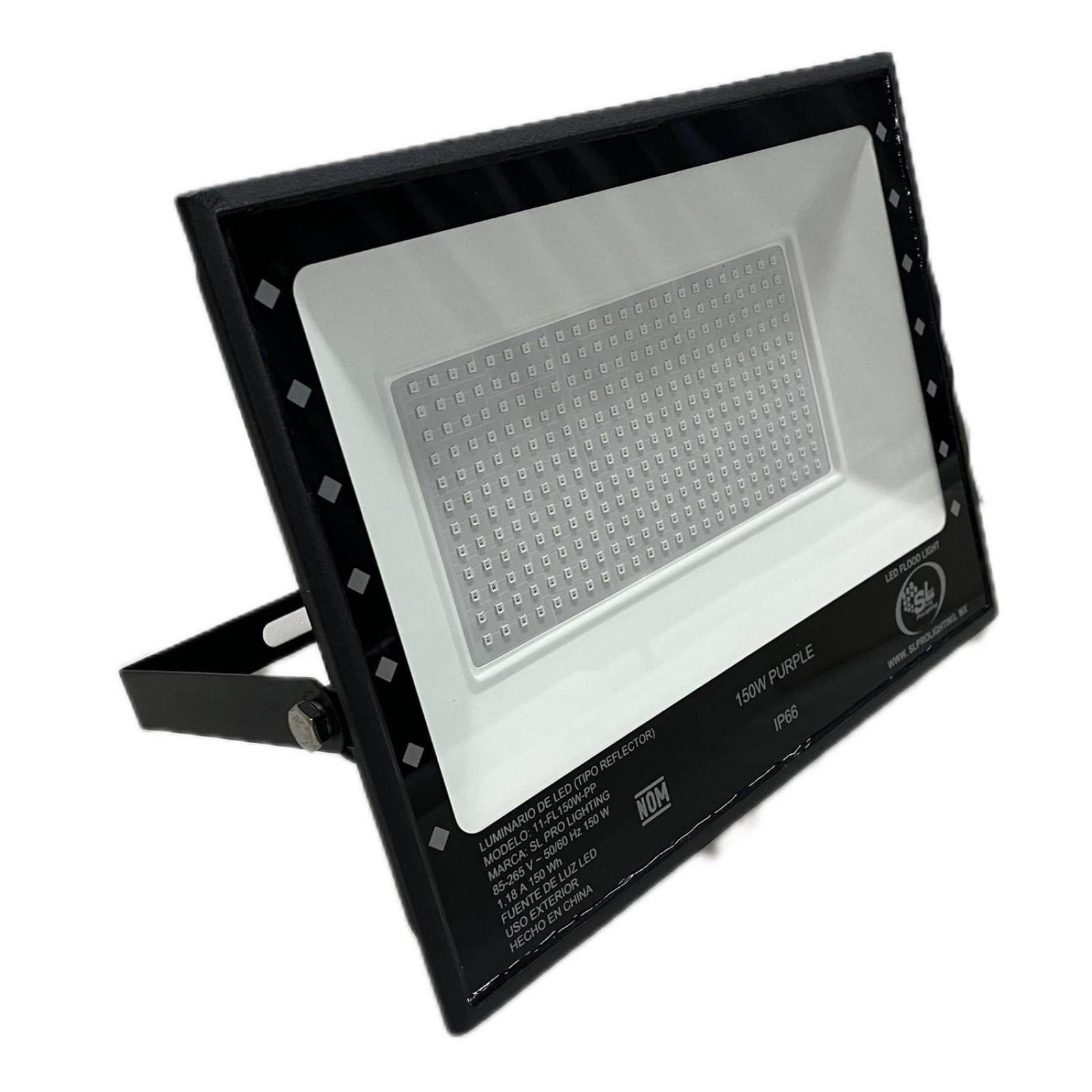 Reflector Flood Flat SMD 150w UV Luz Negra IP66