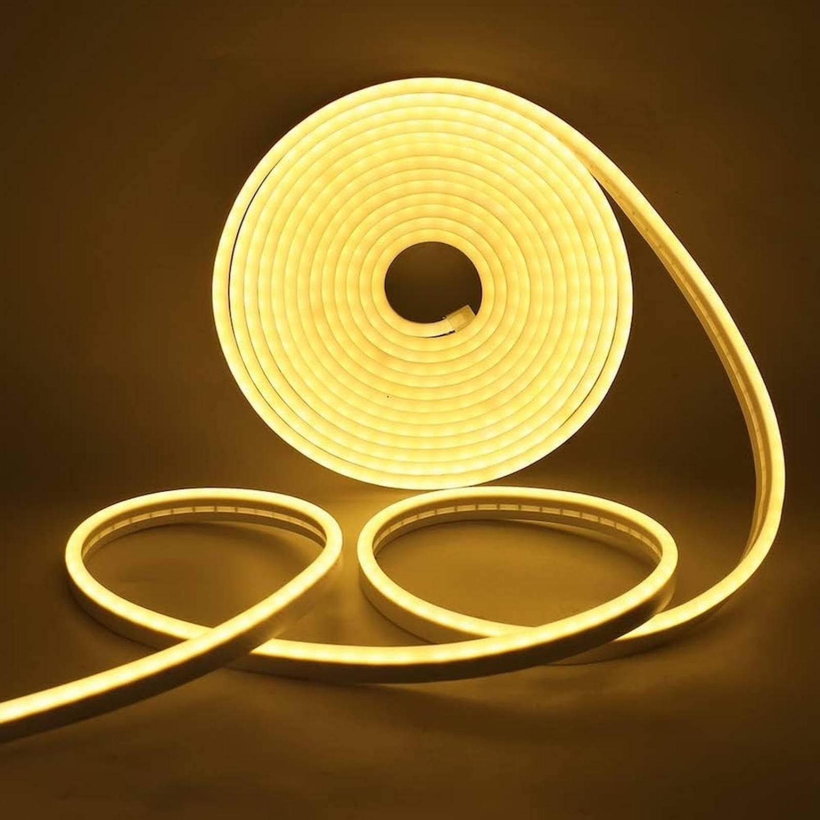 Rollo Led Neon Flex Blanco Calido 5Mt 120Led 12v