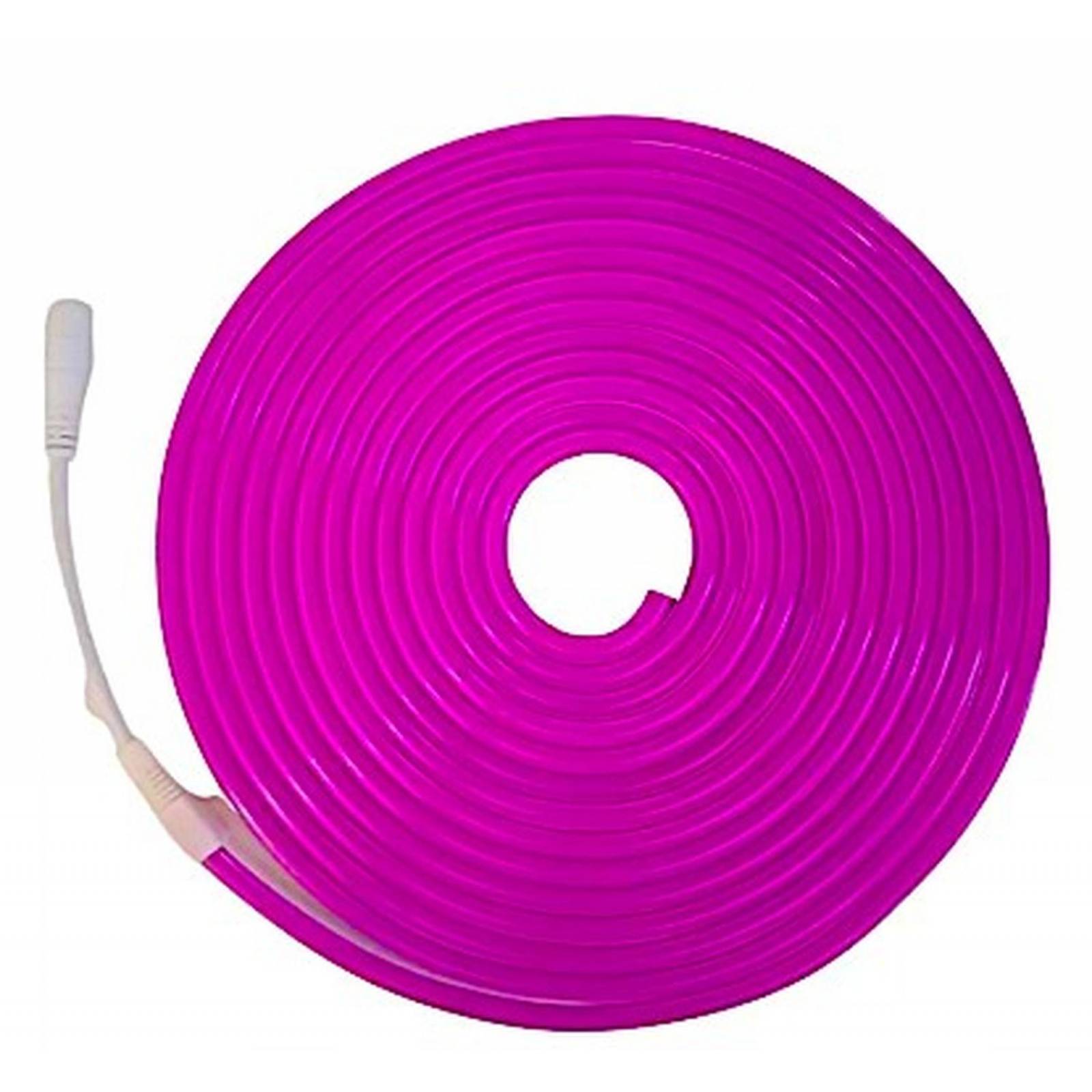 Rollo Led Neon Flex Morado Pupura 5Mt 120Led 12v