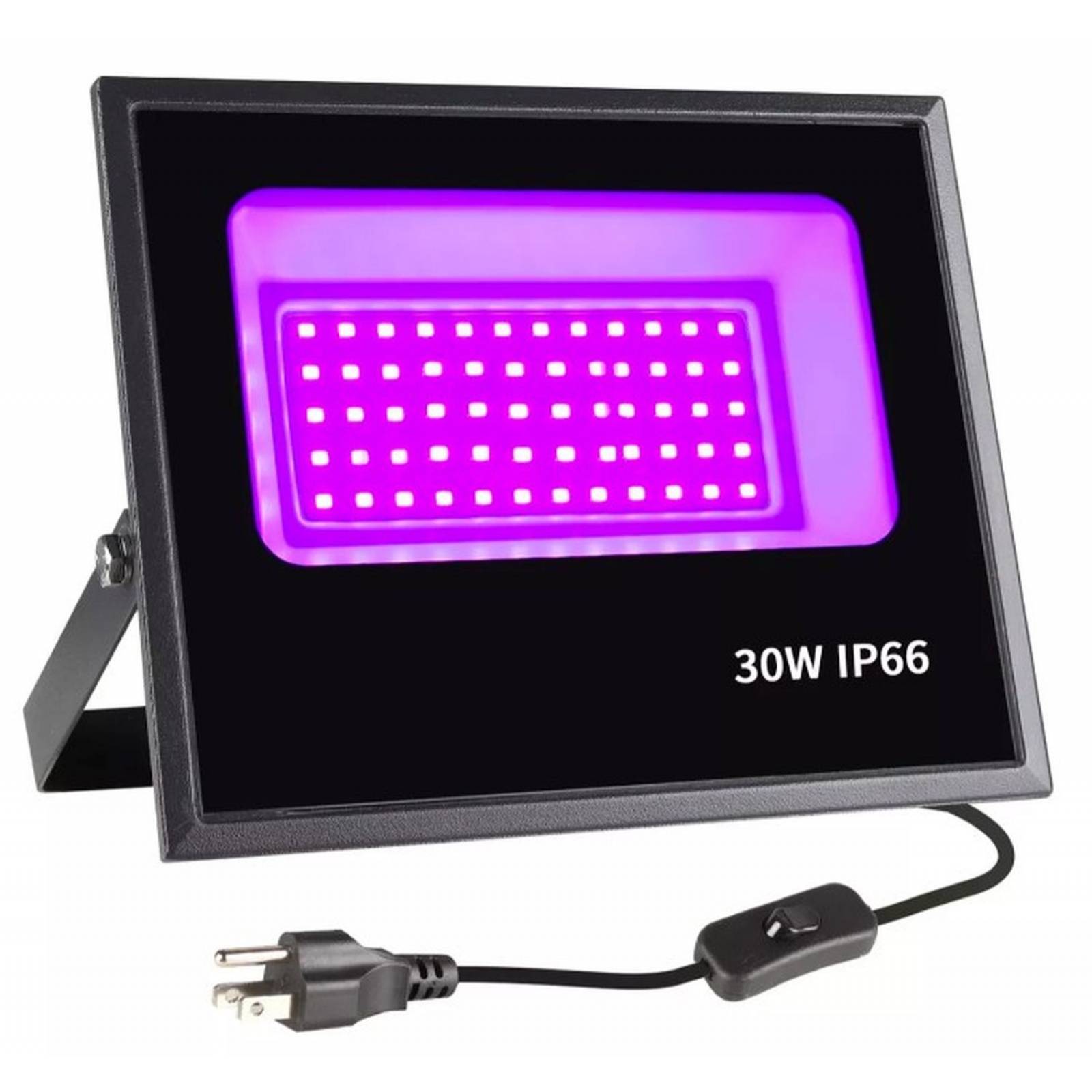 Reflector Led UV Luz Negra Purpura Negra 30w