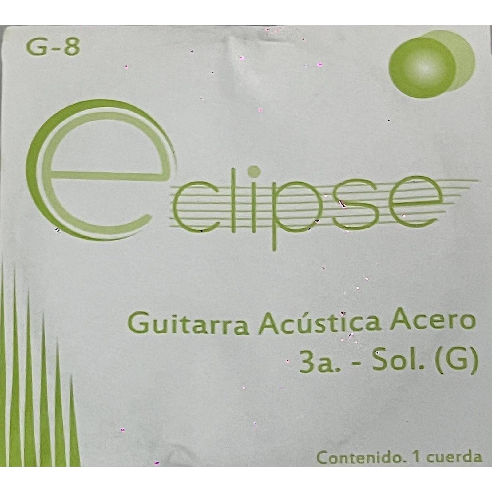 Cuerda Acero Para Guitarra Acústica Eclipse 3a SOL (G)