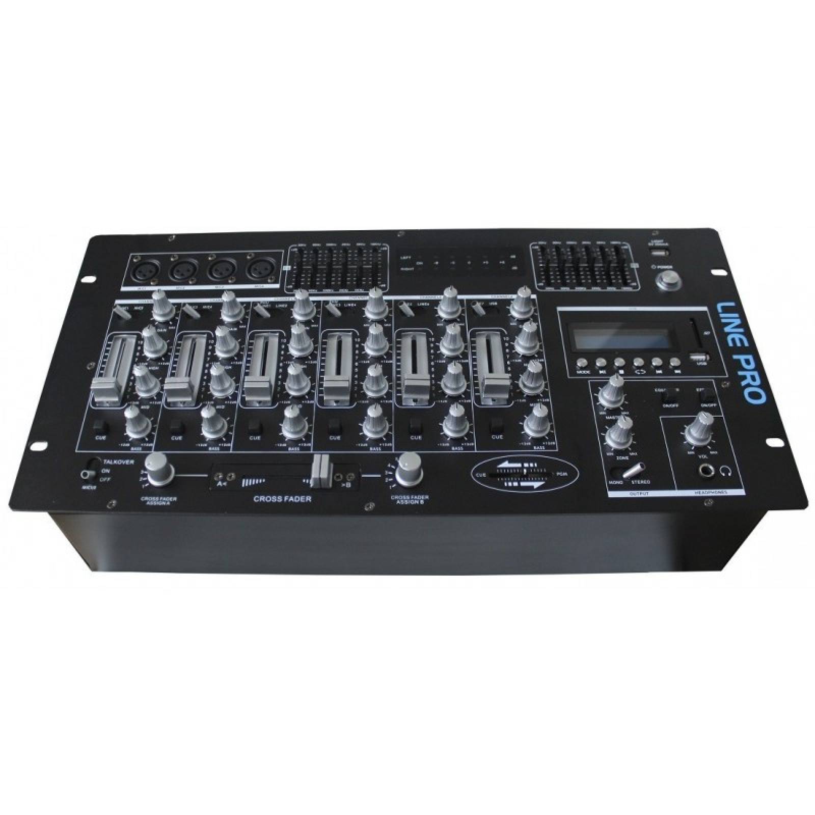 Mixer Mezcladora DJ Pro 6Ch Montable En Rack