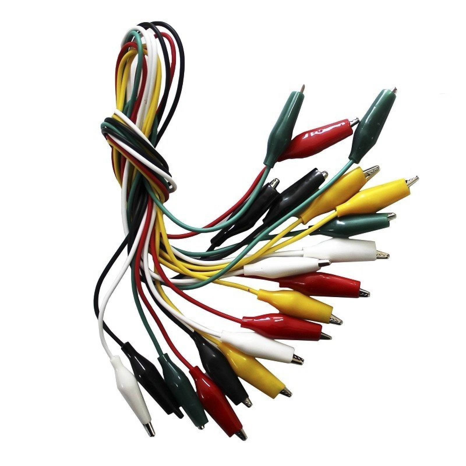 JUEGO 10 CABLES CON 20 CAIMANES 40CM