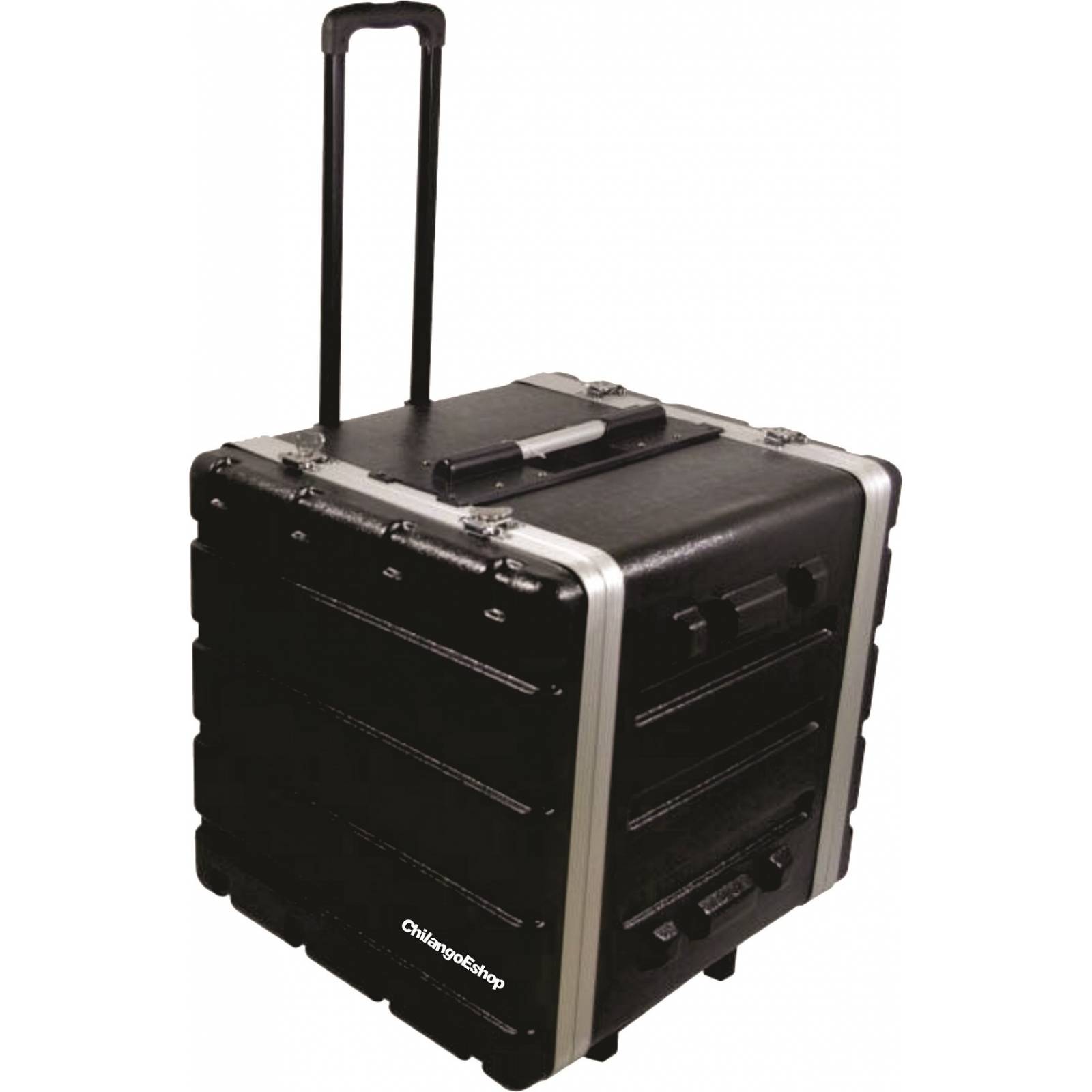 ESTUCHE CASE RACK DE 10 ESPACIOS PARA APARATOS CON RUEDAS