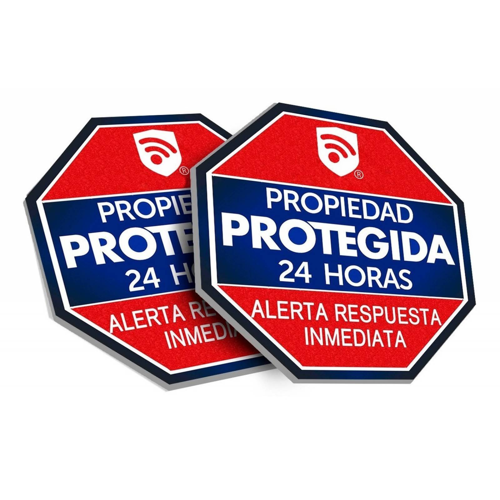Kit 2 Letreros Advertencia Casa Seguridad 2 Calca Stickers Tipo Placa