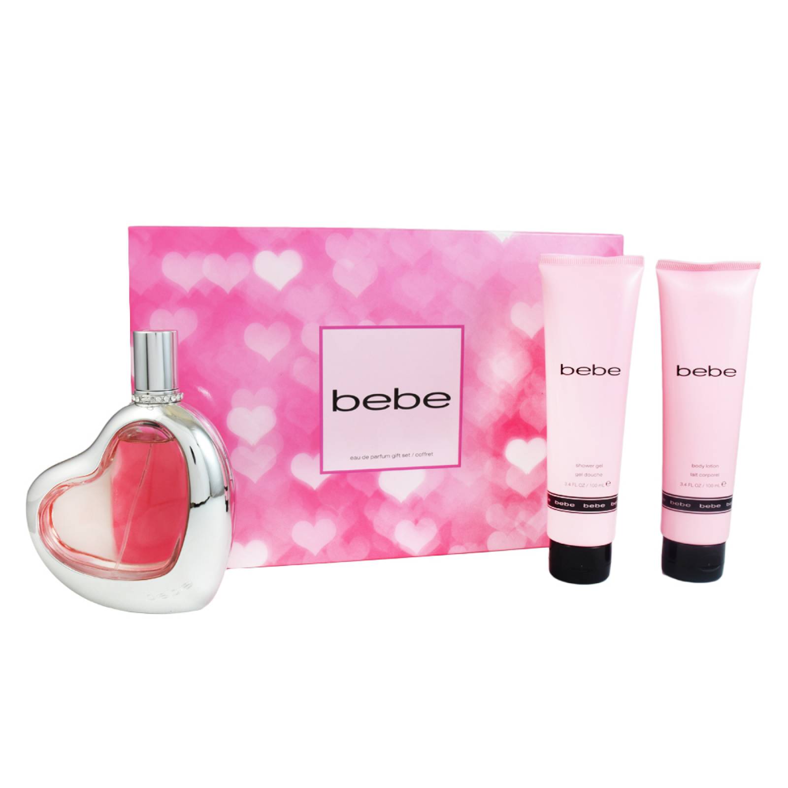 Set Bebe 3 Pzas 100 ml Eau de Parfum + Body Lotion 100 ml + Shower Gel ...