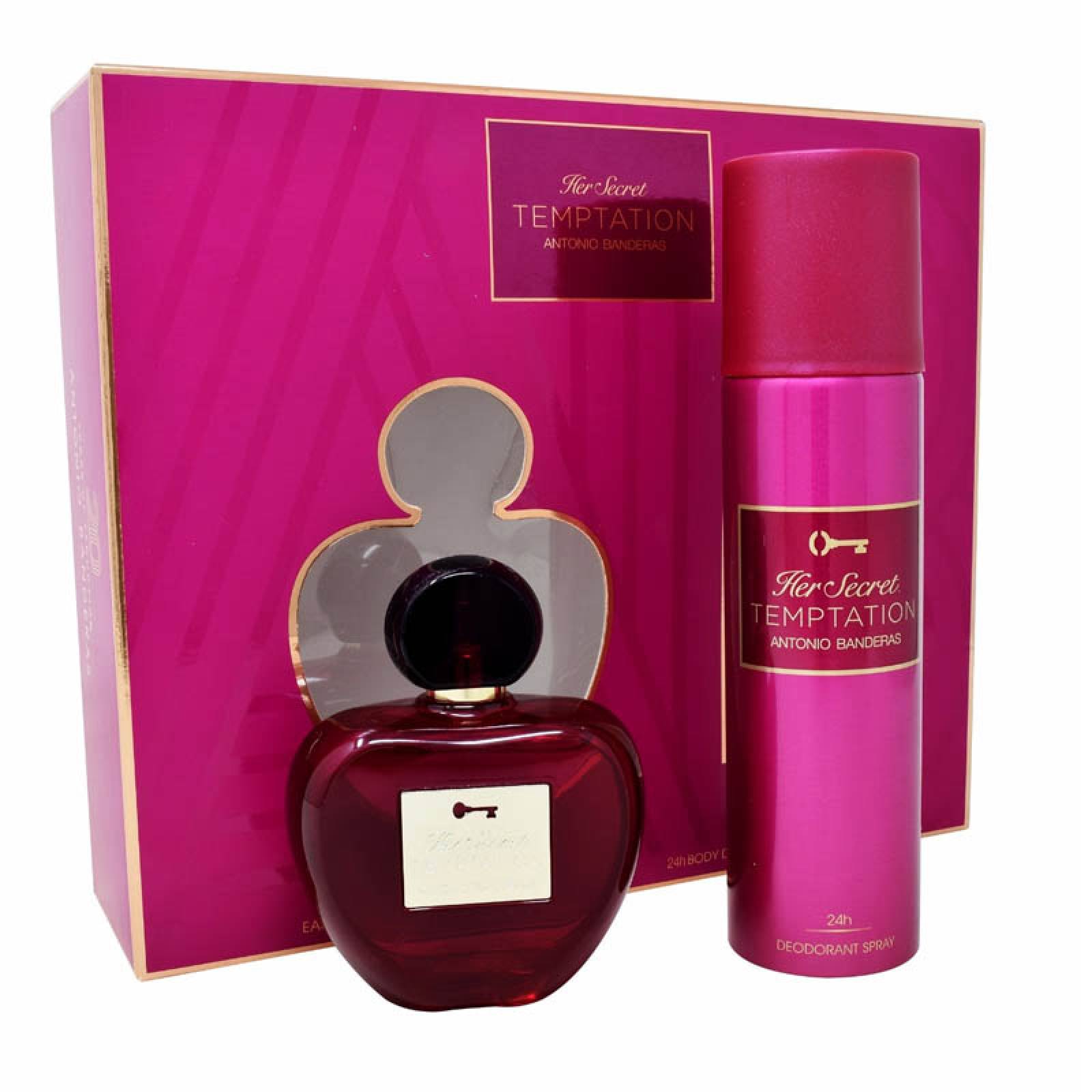 Set Her Secret Temptation 2Pzs 80 ml Edt Spray + Desodorante 150 ml ...