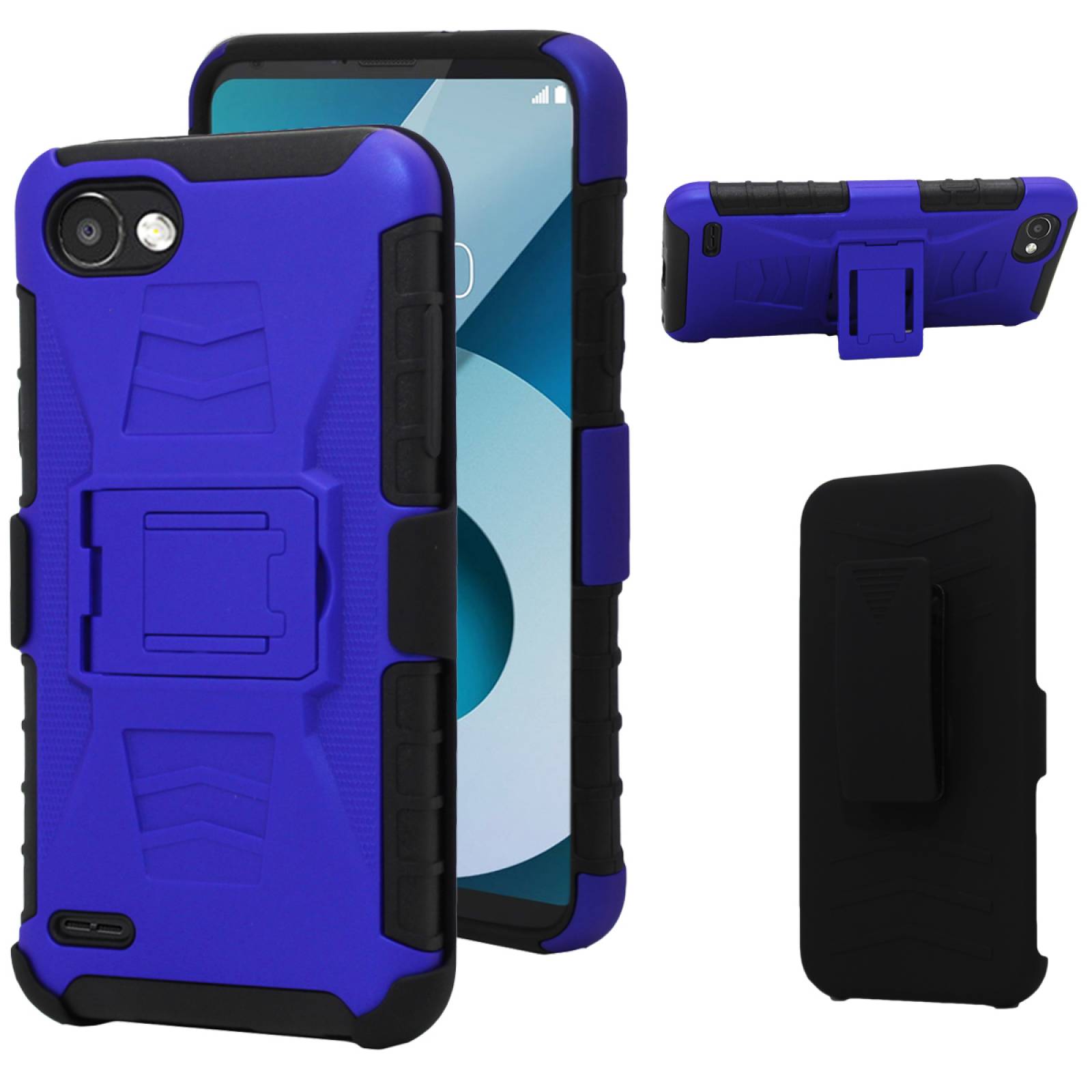 Funda 3 en 1 LG Q6 Prime M700H Clip Case Uso Rudo Iron Bear