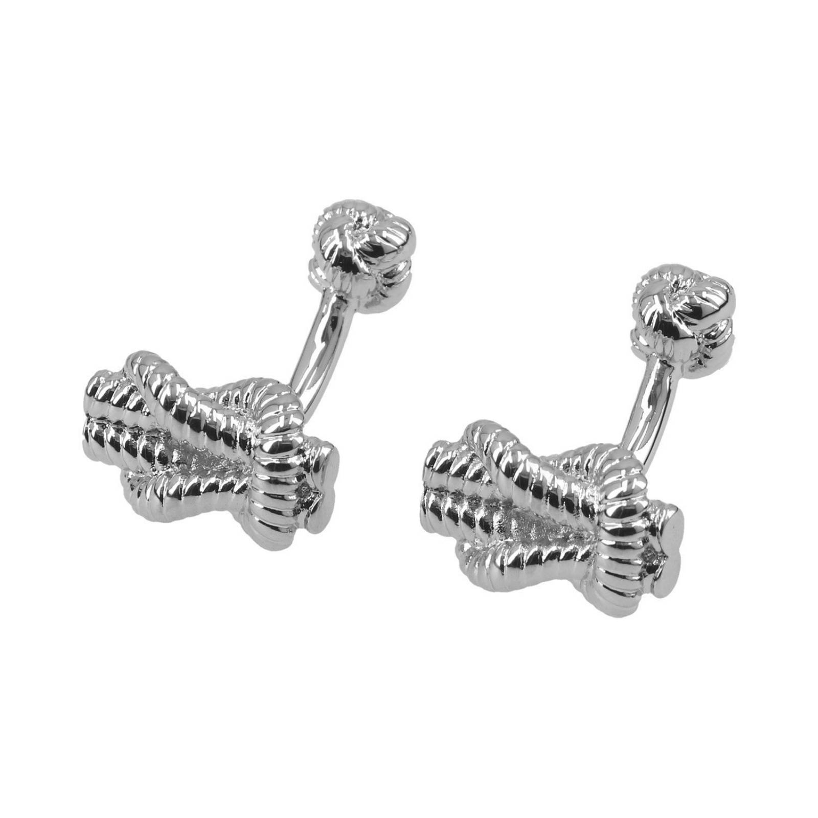 Mancuernilla plata rustica nudo acero