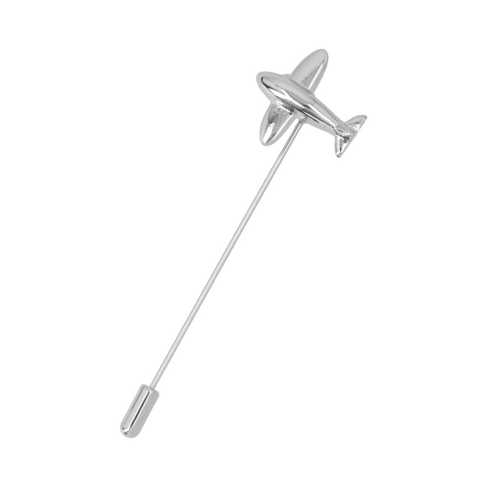 Pin metálico diseño avión acero