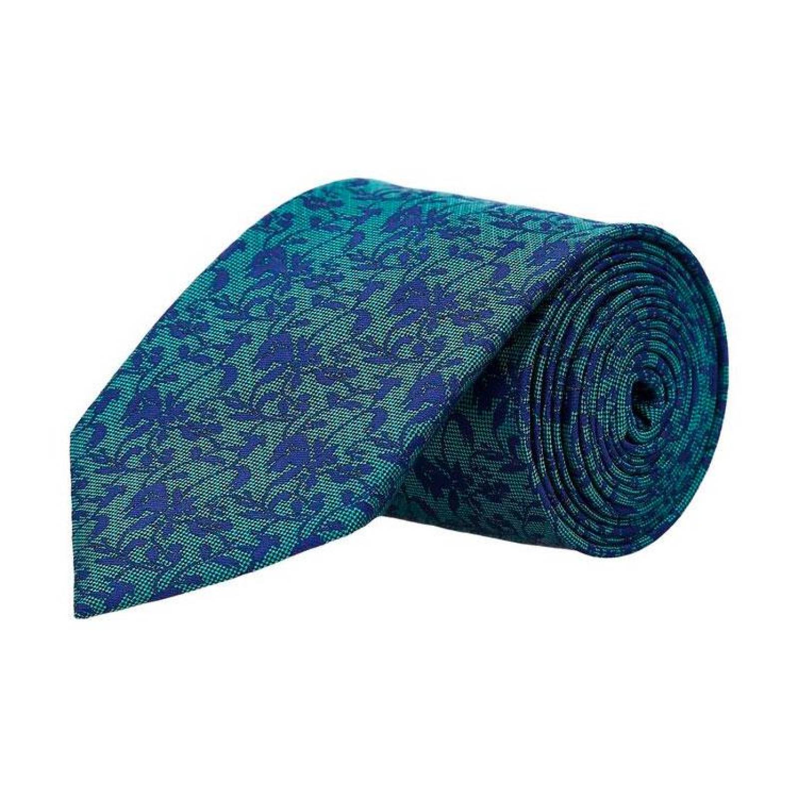 Corbata Royal Flush Con Enredadera Azul