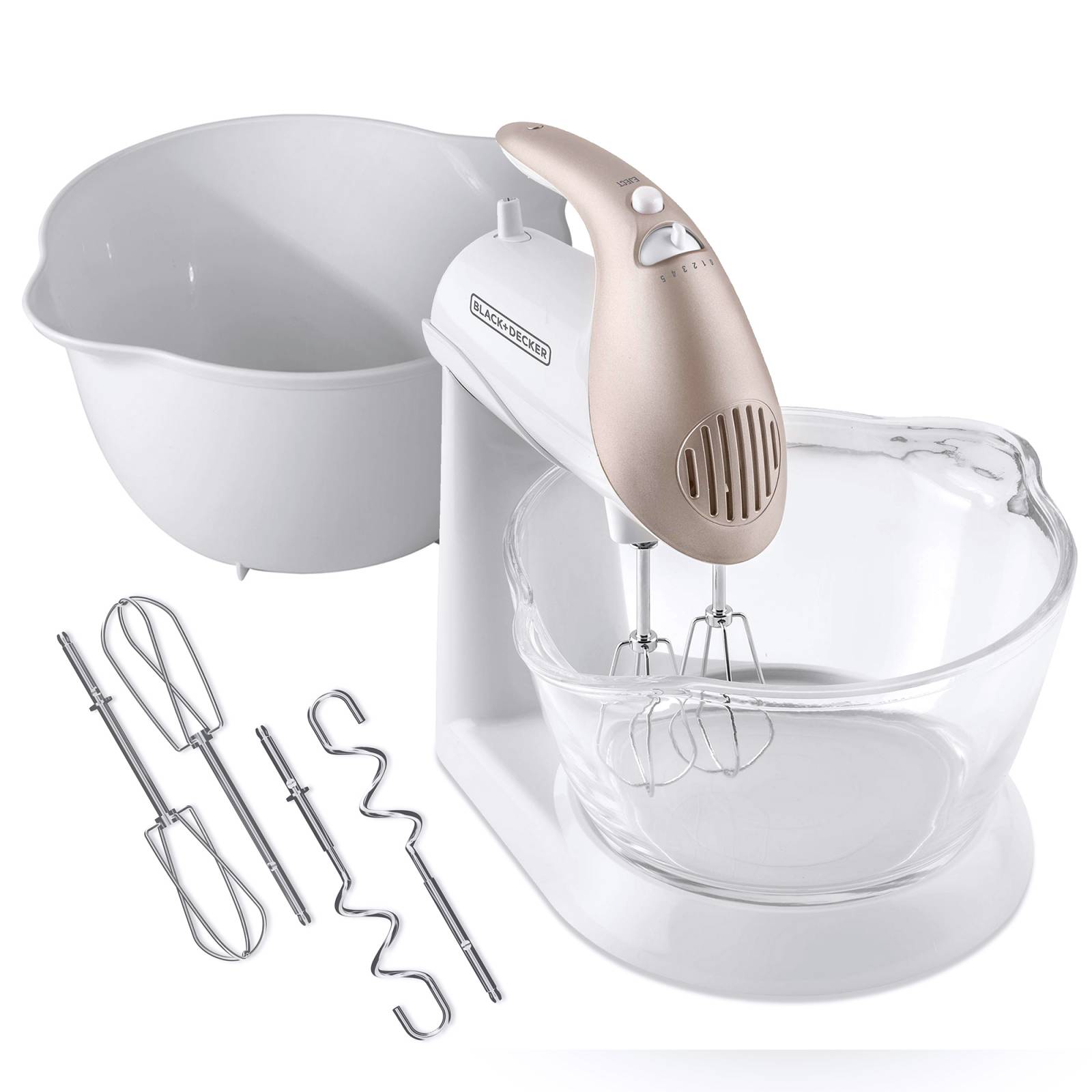 Batidora de Pedestal 5 Velocidades 2 tazones B+D MX900WG