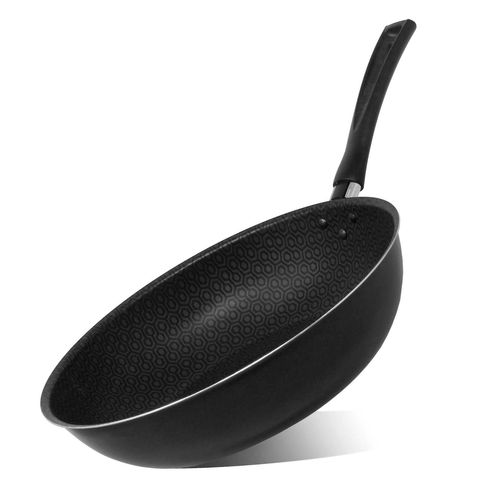 Sartén Wok Antiadherente 28cm Deleite Negro