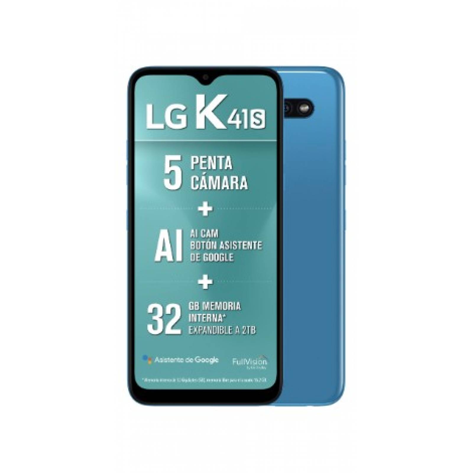Celular LG LTE LM-K410HM K41S Color AZUL Telcel