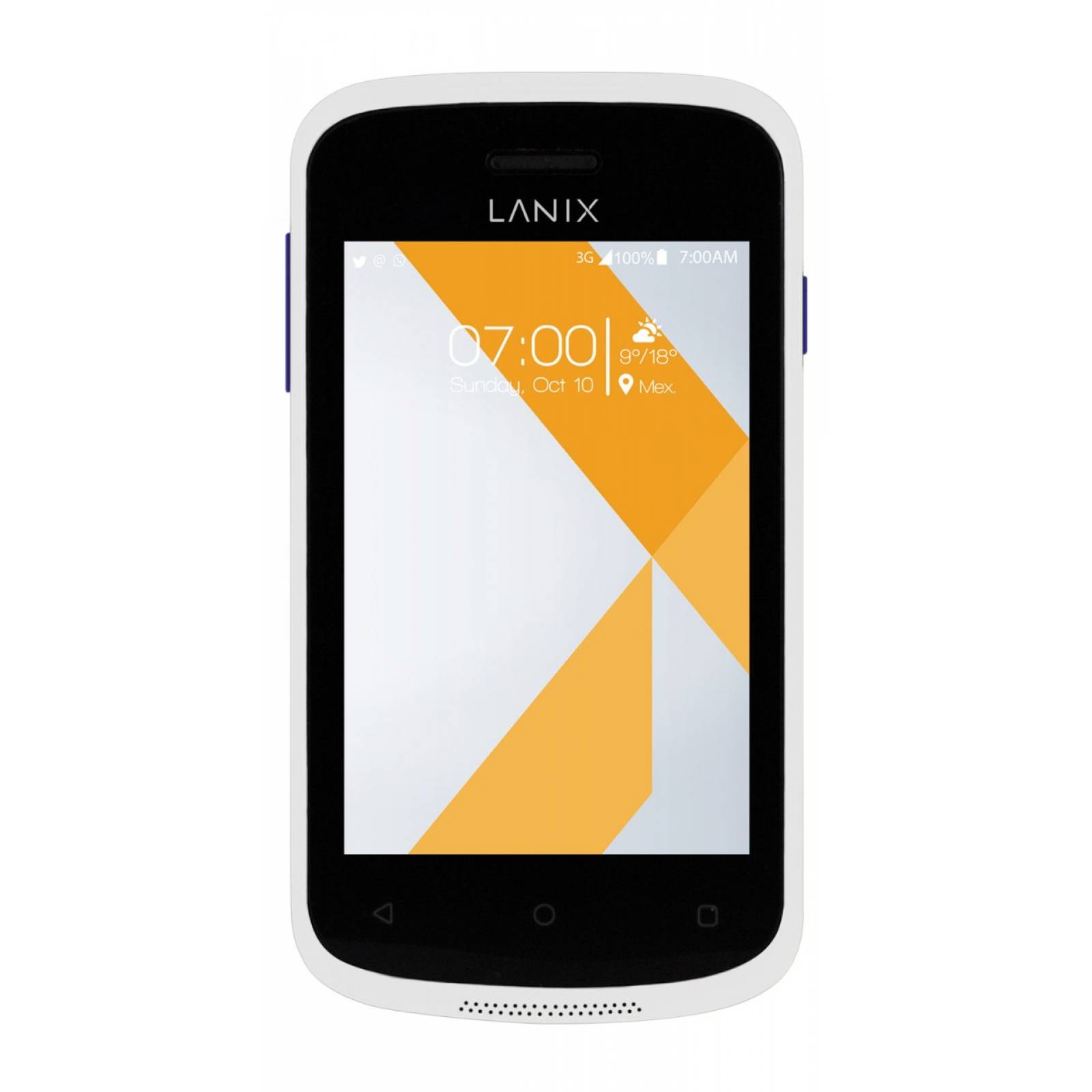 Celular LANIX 3G ILIUM X120 BLANCO/AZUL Telcel
