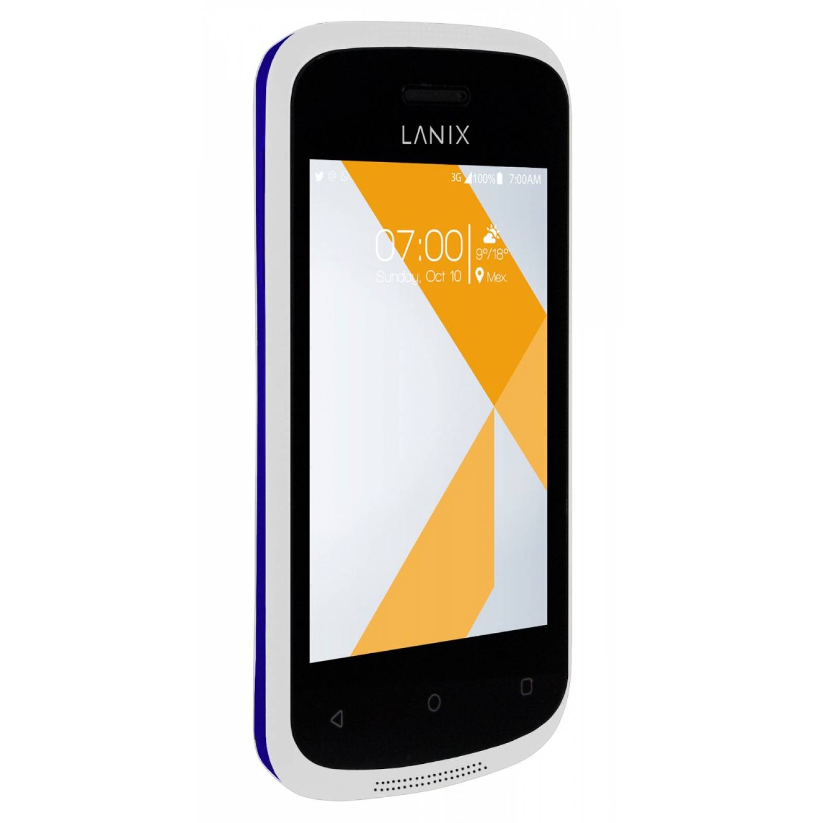 Celular LANIX 3G ILIUM X120 BLANCO/AZUL Telcel