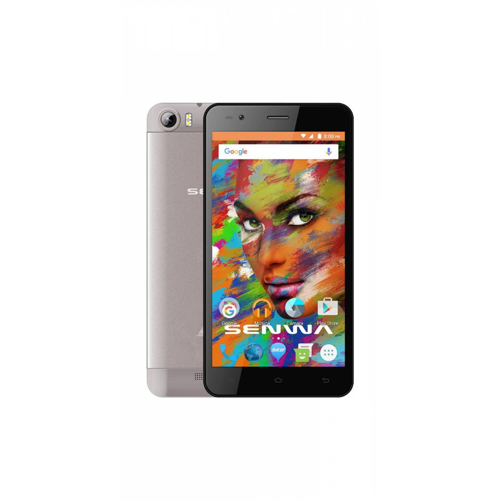 Celular SENWA 3G S6000 COLOSSUS Color PLATA Telcel