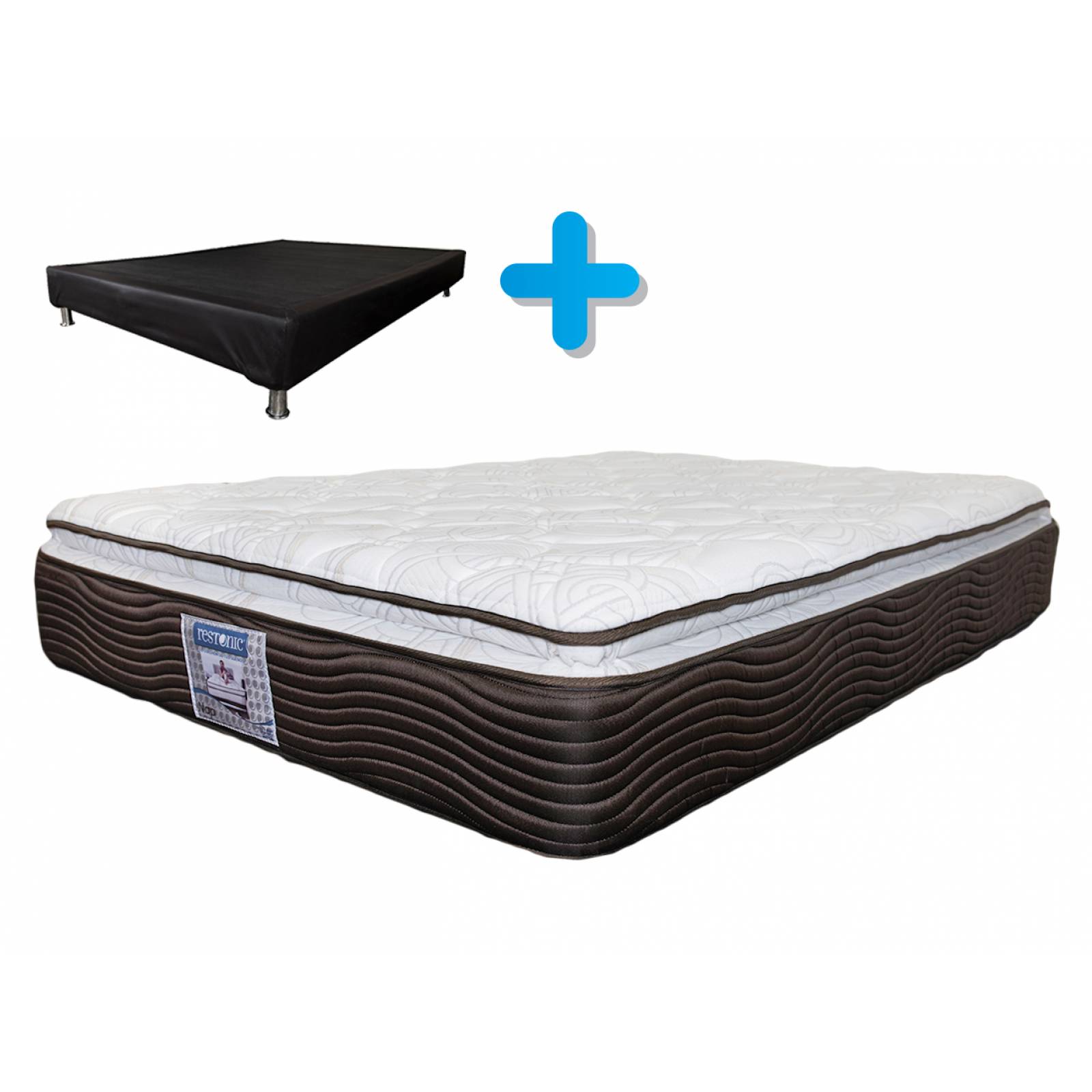 Colchón Matrimonial Restonic Bali + Base Box Gratis