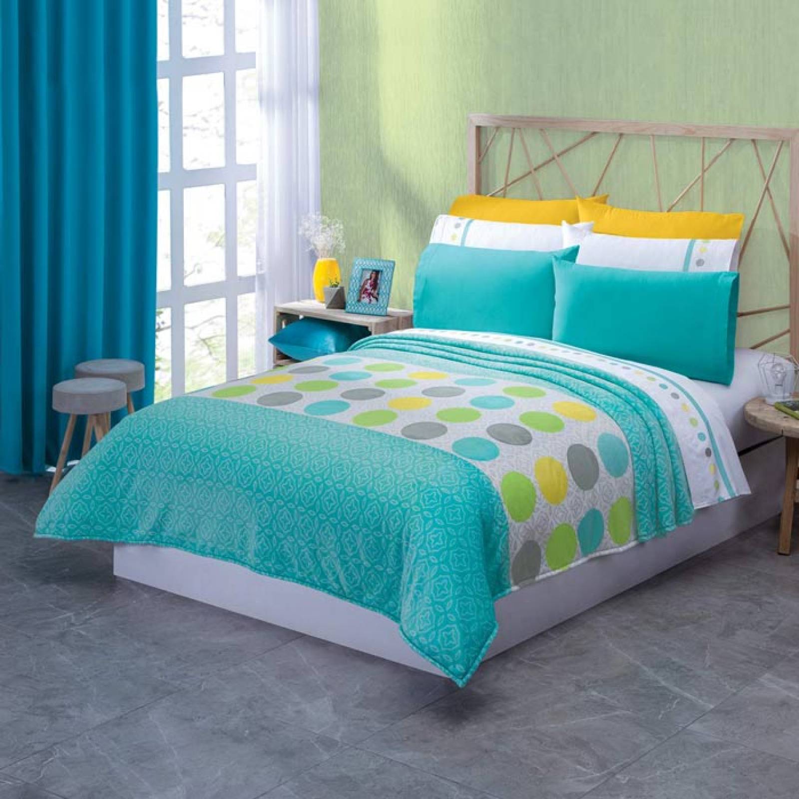 Cobertor Ultrasuave Mabel Cama King Size Turquesa Concord
