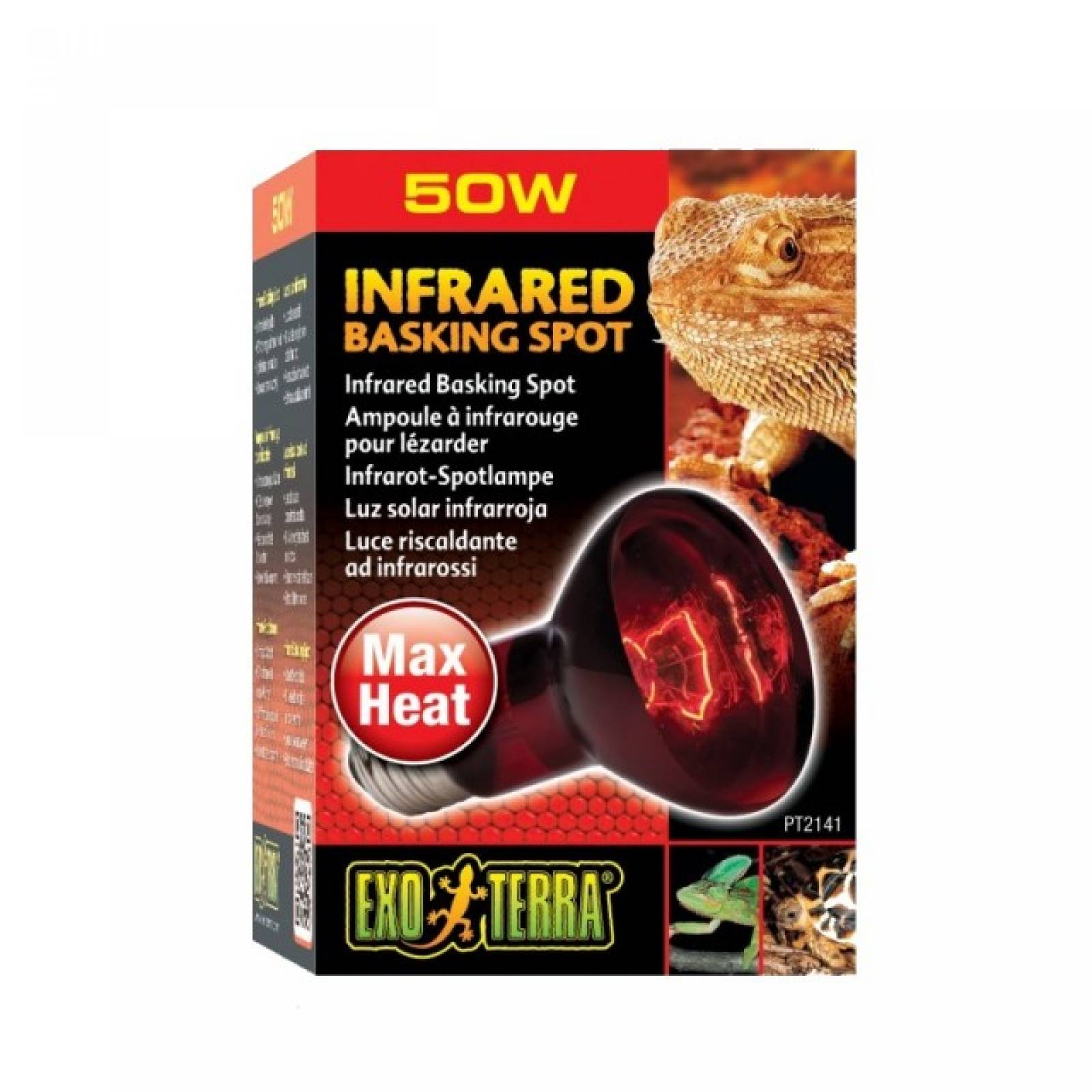FOCO TERMICO INFRAROJO ANFIBIO REPTIL HEAT GLO 50W EXO TERRA