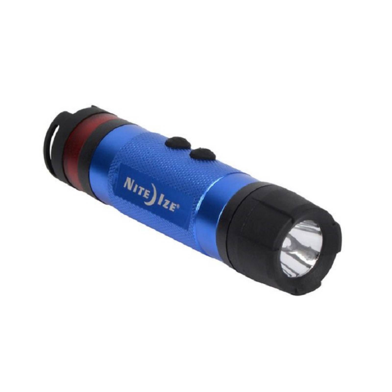 Mini Linterna Mano Led Azul Con Luz Roja Seguridad Nite Ize
