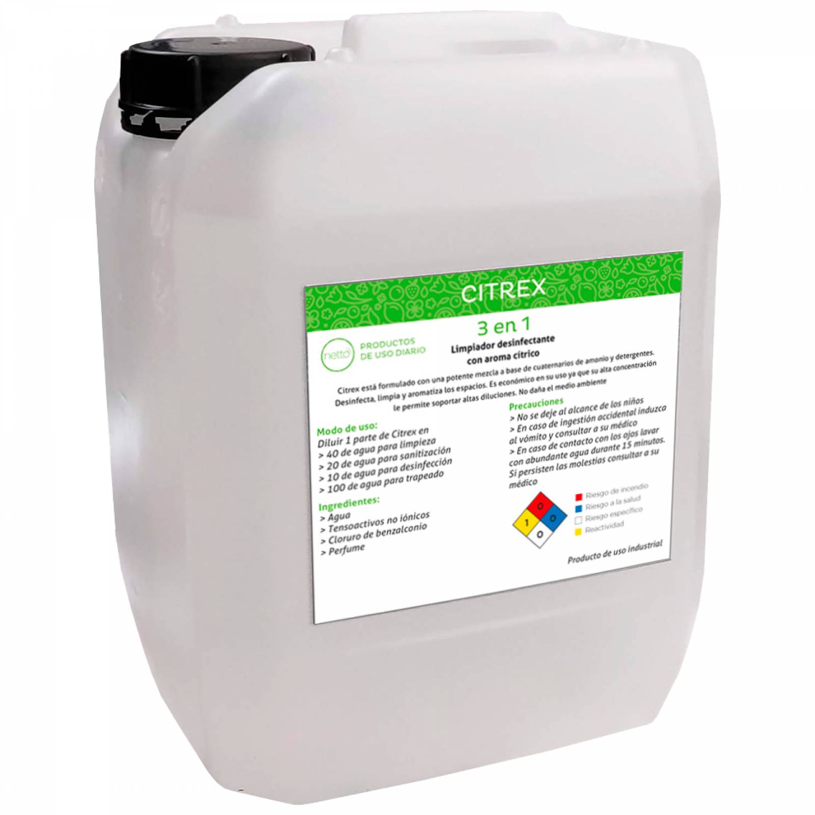 Citrex 5 Lts Sanitizante Desinfectante Concentrado Netto