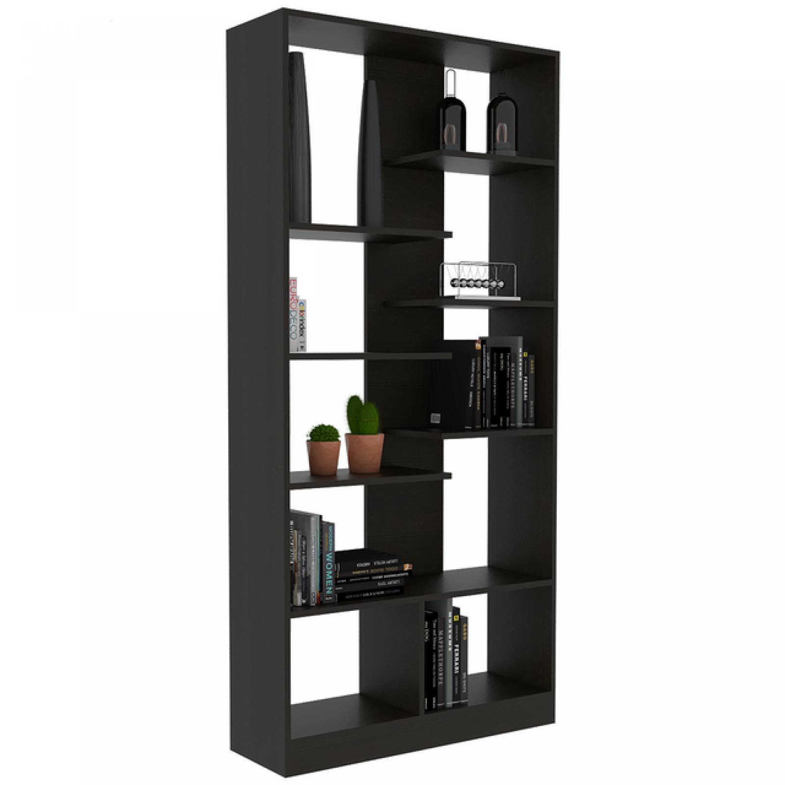 Librero Armable Modelo Yata Color Chocolate Excelsior