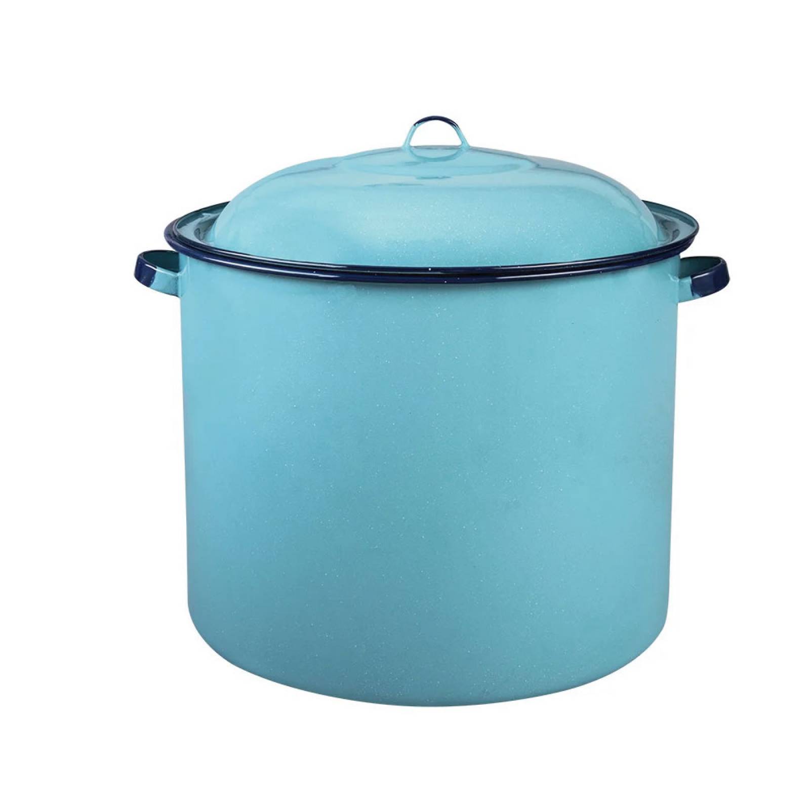 Olla Recta Con Orejas 42cm 42.7L Azul Turquesa 2 Pzs Cinsa.