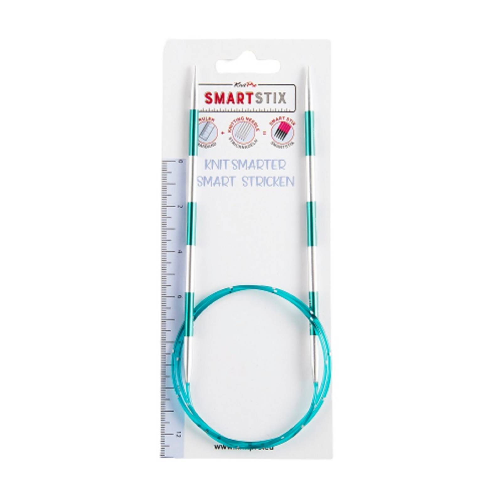 Aguja Tejer Circular Aluminio Smartstix 80cm 4mm Knitpro