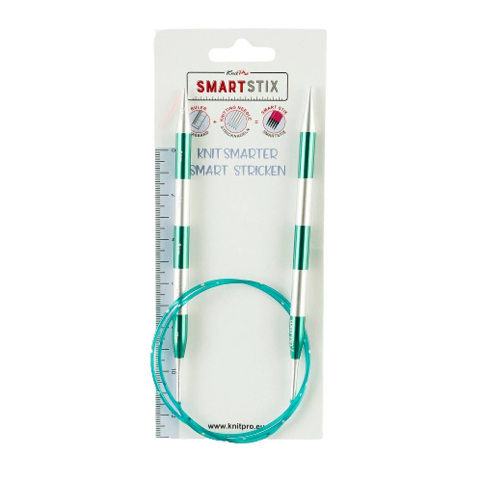 Aguja Tejer Circular Aluminio Smartstix 80cm 7mm Knitpro