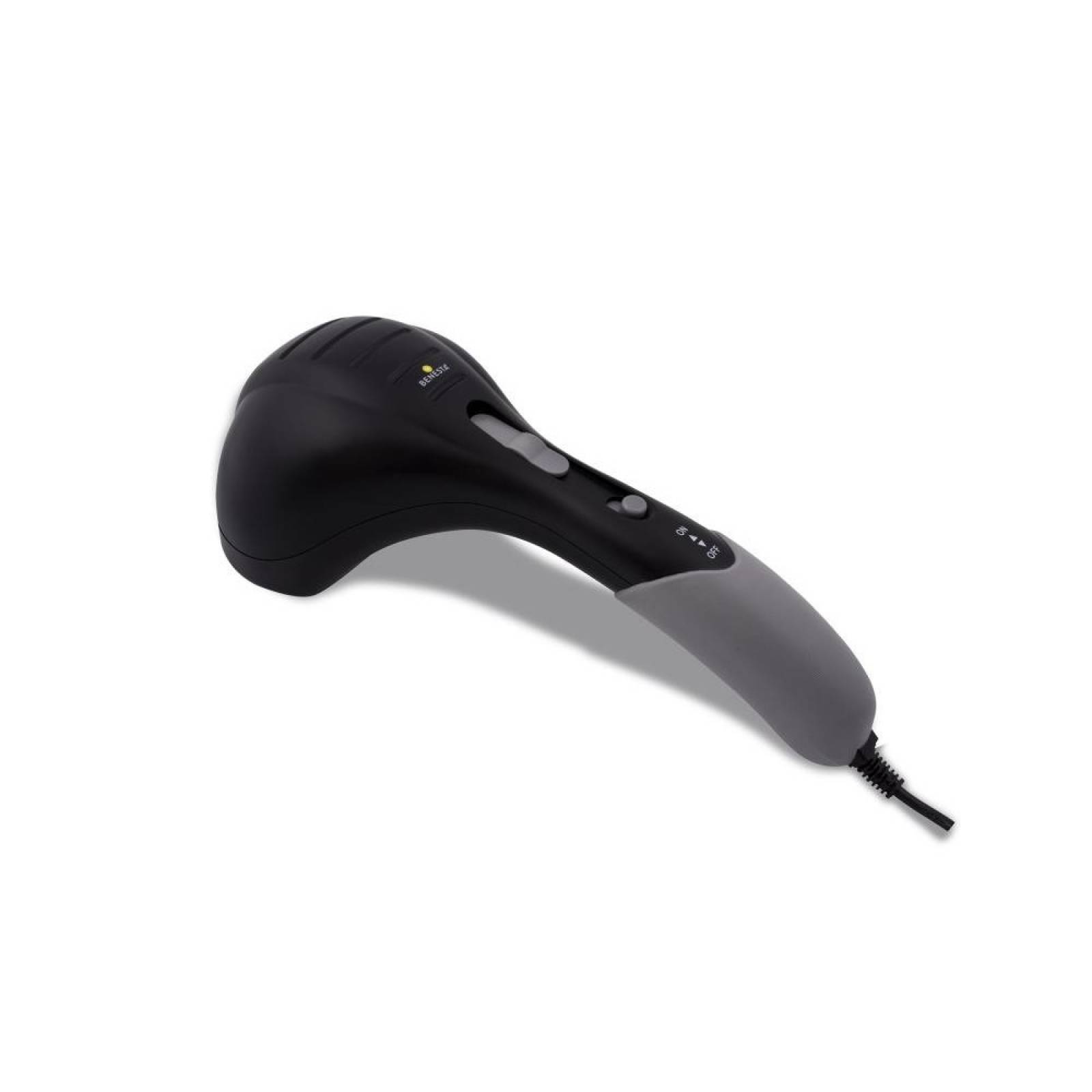 Masajeador Percutor Doble Cabezal Mango Ergonomico Benesta