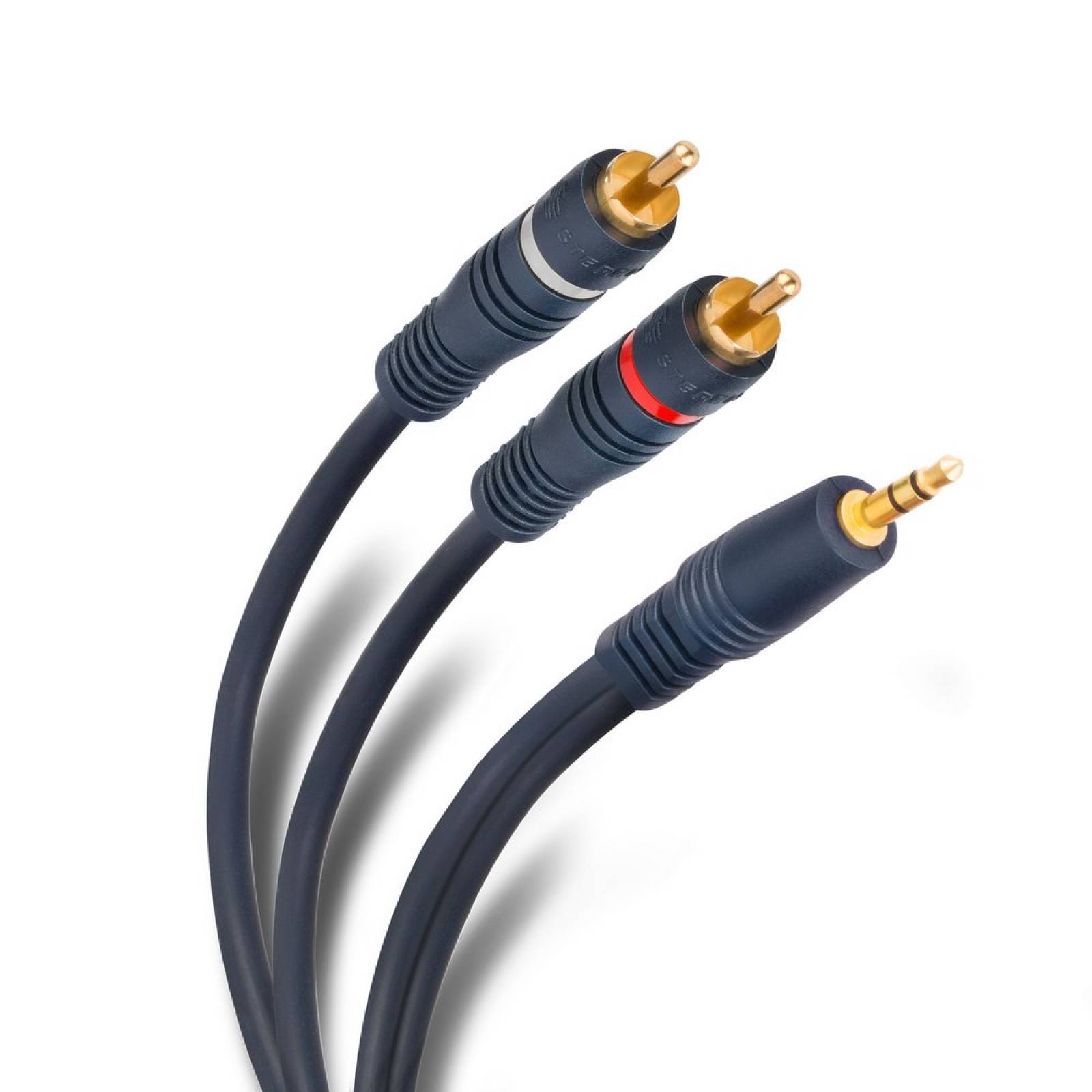 Cable Audio Plug 3.5 Mm A 2 Plug Rca 3.6 M Dorados Steren