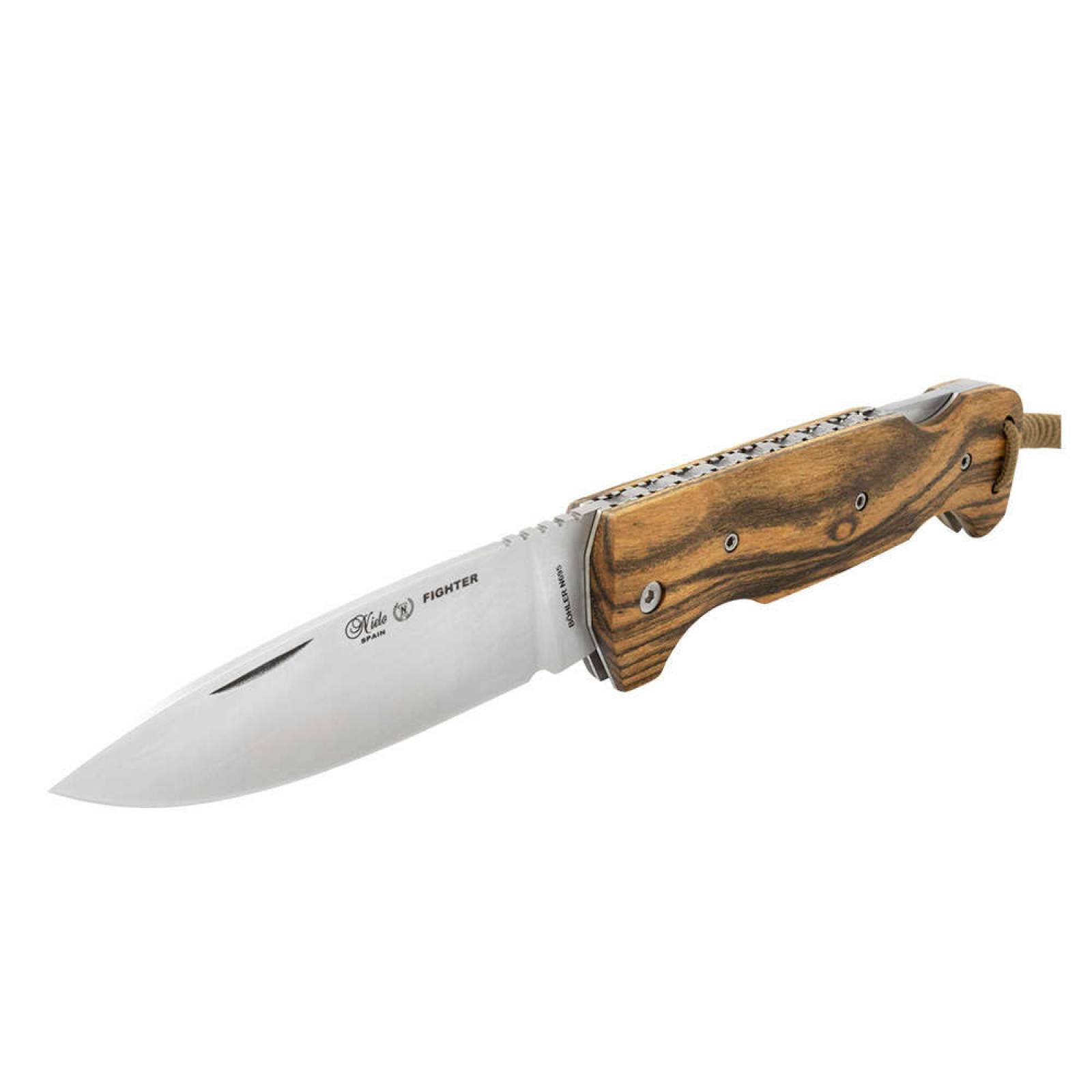 Navaja Fighter Kátex Madera Hoja Lisa 9.5cm Miguel Nieto