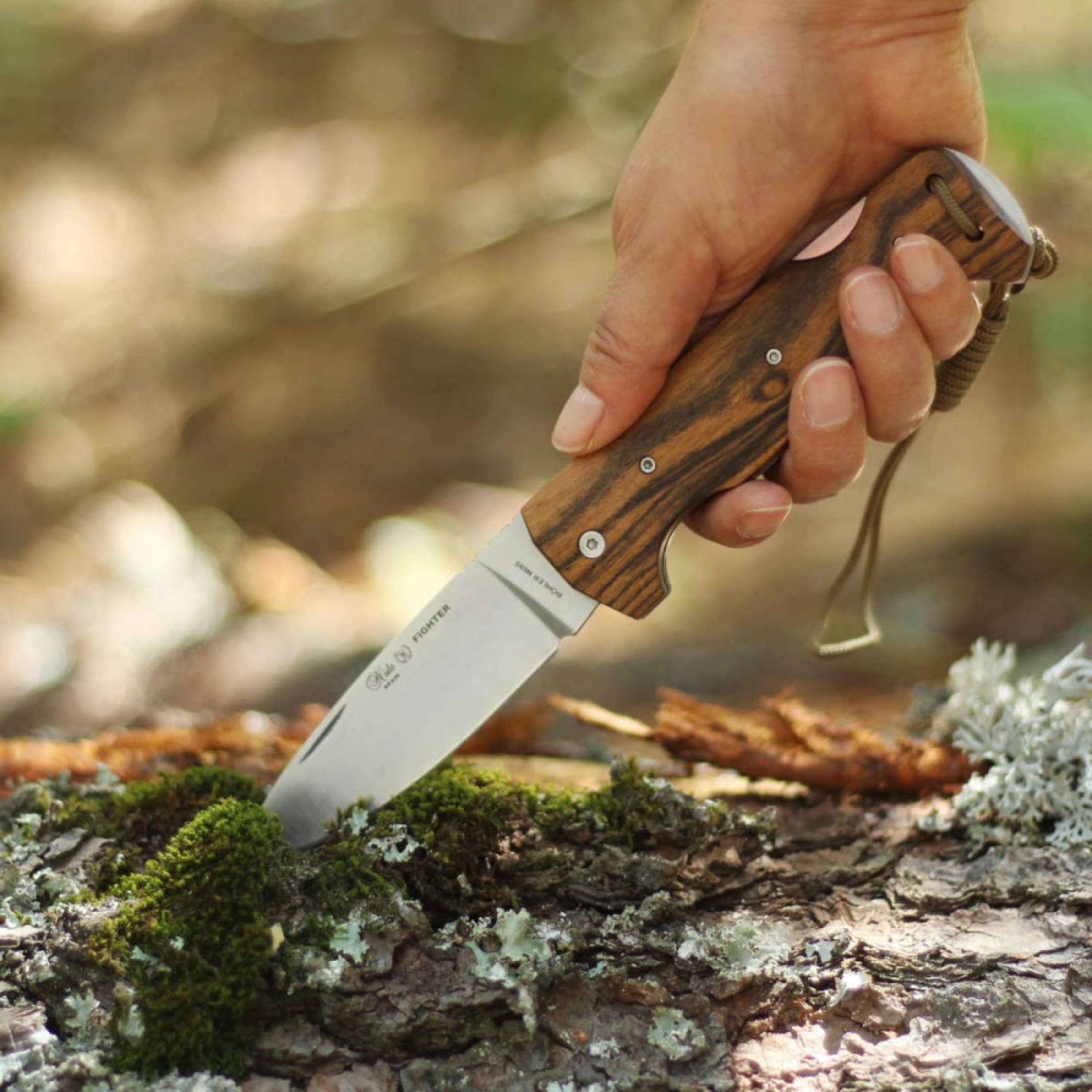 Navaja Fighter Kátex Madera Hoja Lisa 9.5cm Miguel Nieto