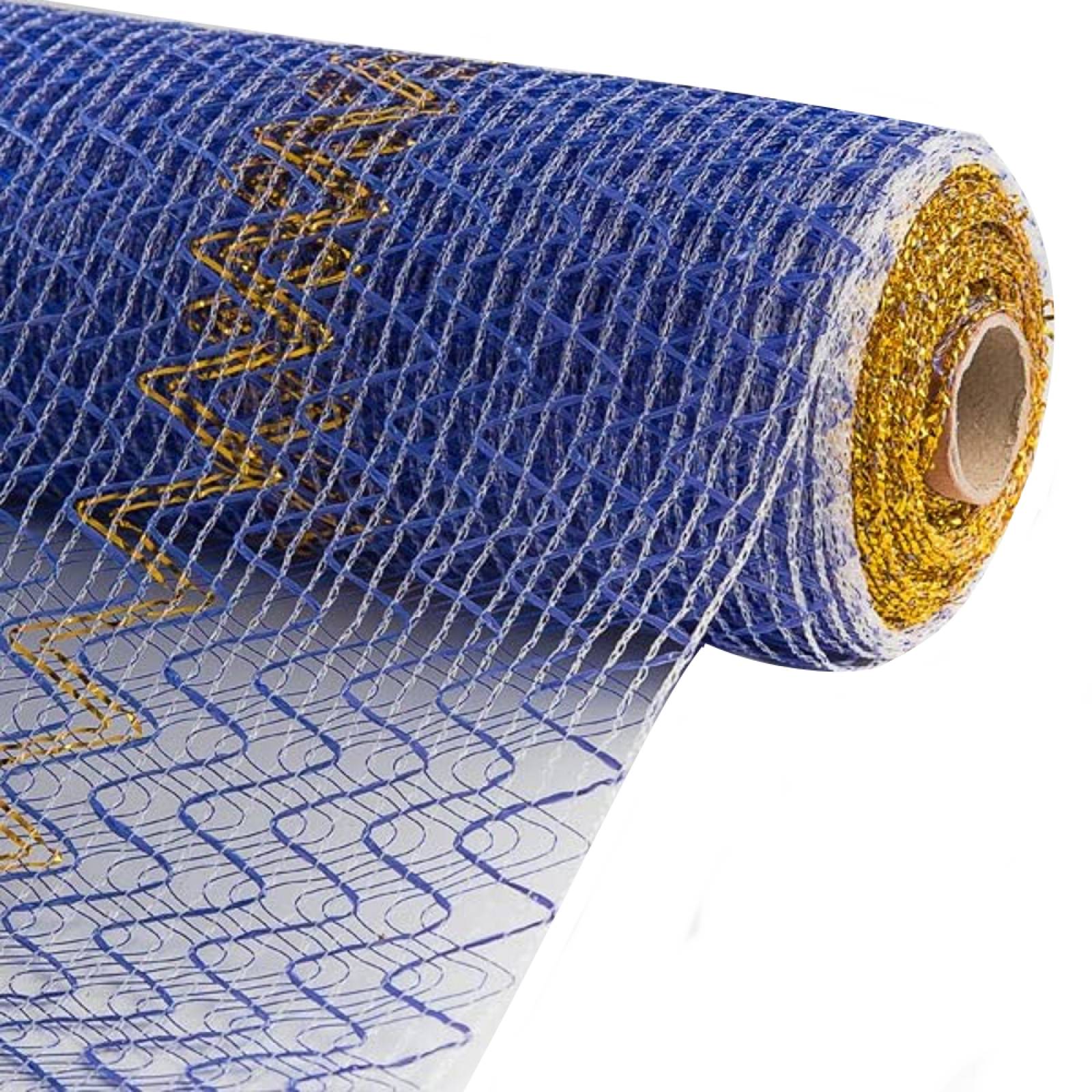 Malla Decorativa Plástica Rollo 9.4m Manualidades Azul Selanusa